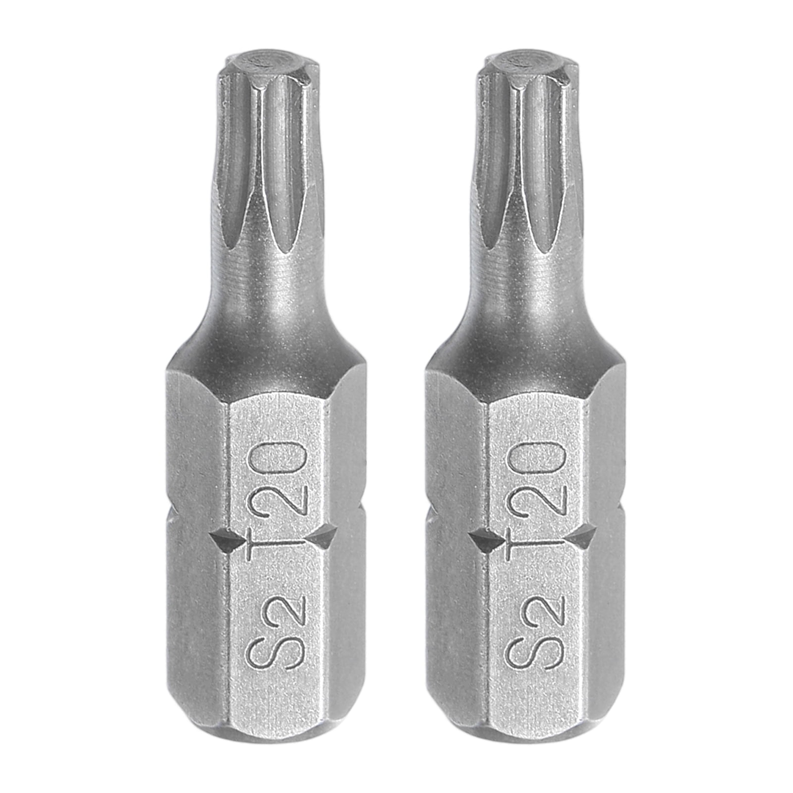 Uxcell 2pcs 1/4" Hex Shank T20 Head Magnetic 1" Length S2 Torx ...
