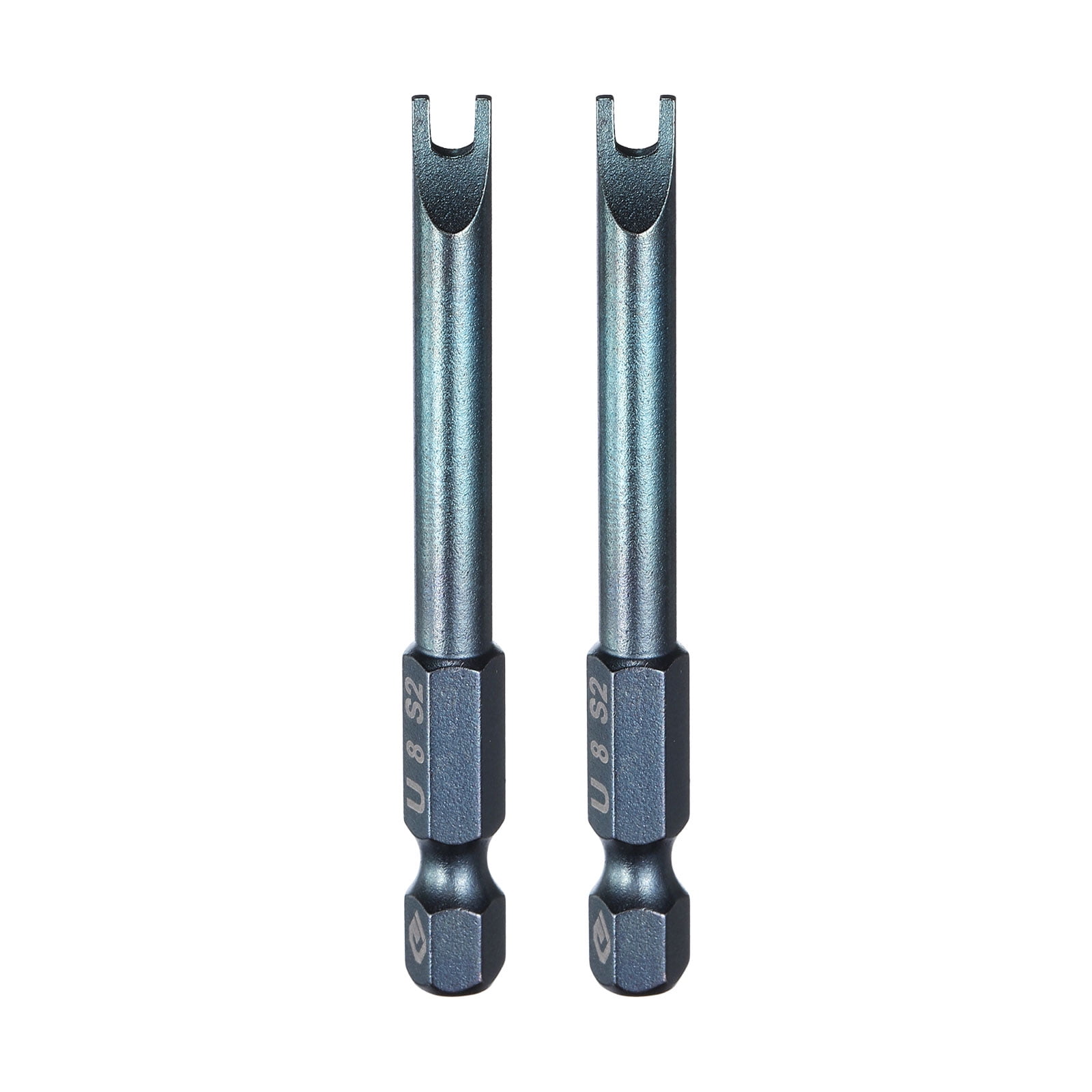 Uxcell 2pcs 1/4" Hex Shank U8 Magnetic Head 2.6" Long U-Type ...