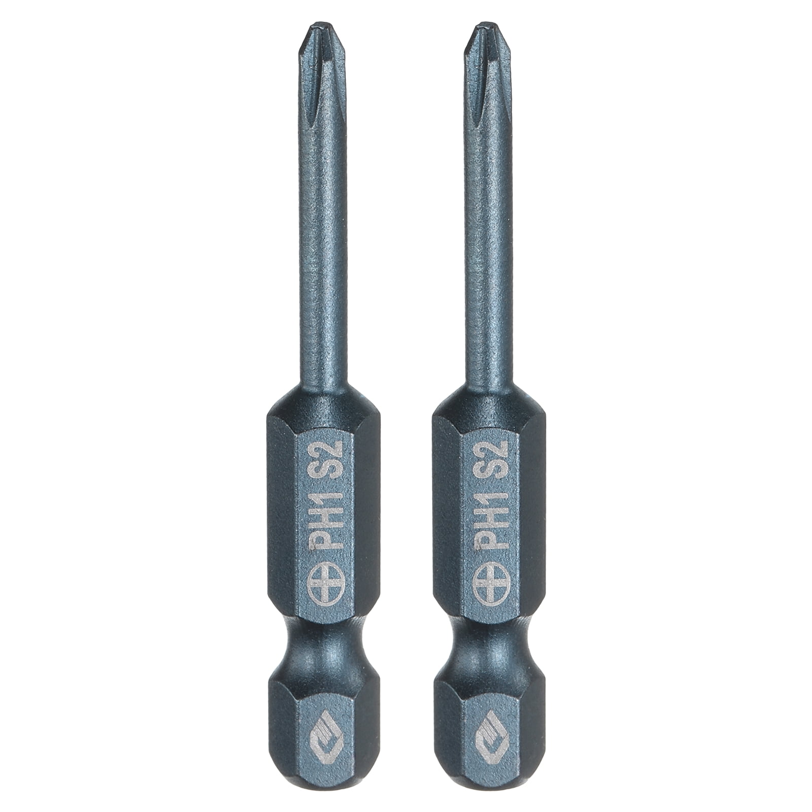 Uxcell 2pcs #1 Phillips Screwdriver Bit PH1 1/4" Hex Shank 2" (50mm ...