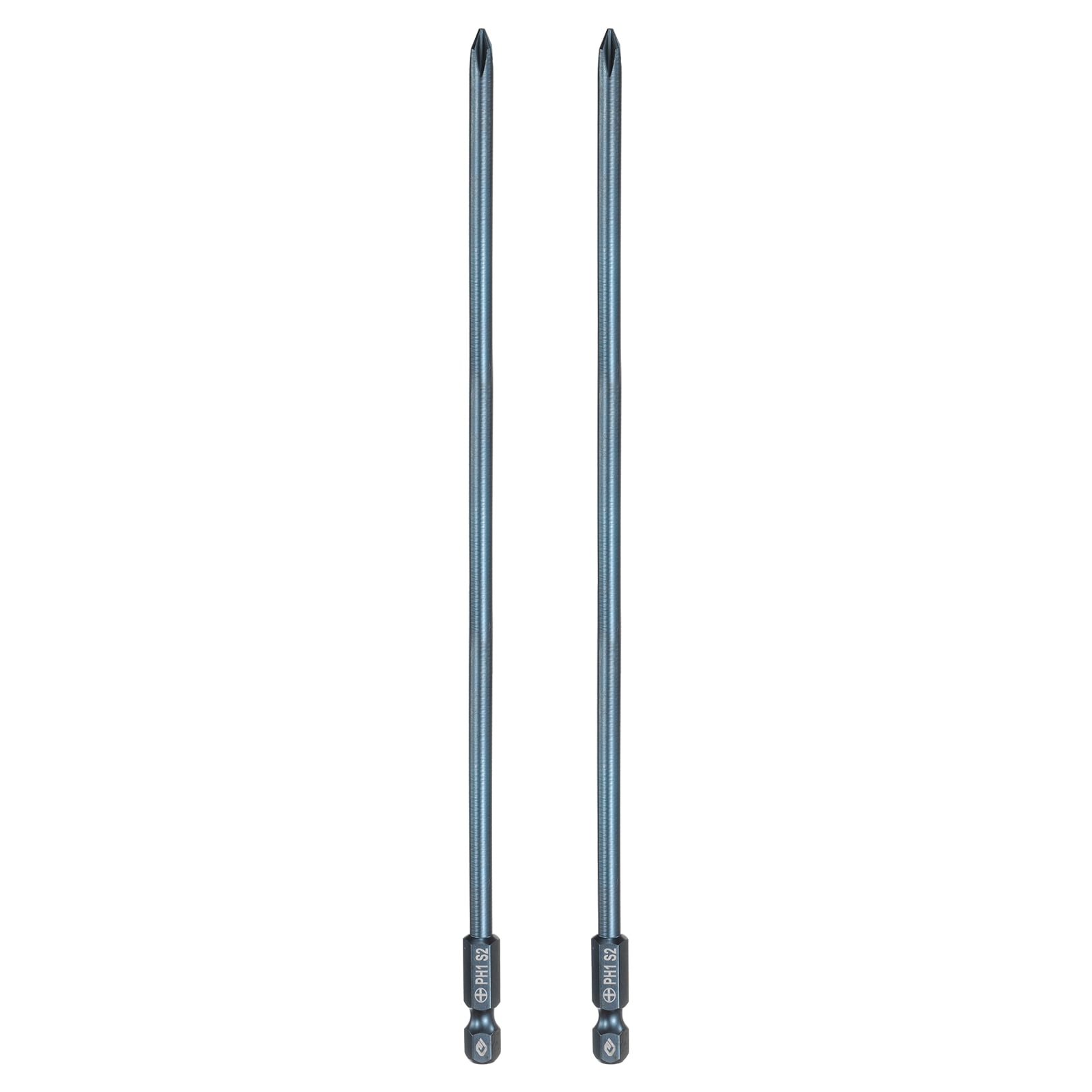 Uxcell 2pcs #1 Phillips Screwdriver Bit PH1 1/4" Hex Shank 8" (200mm ...