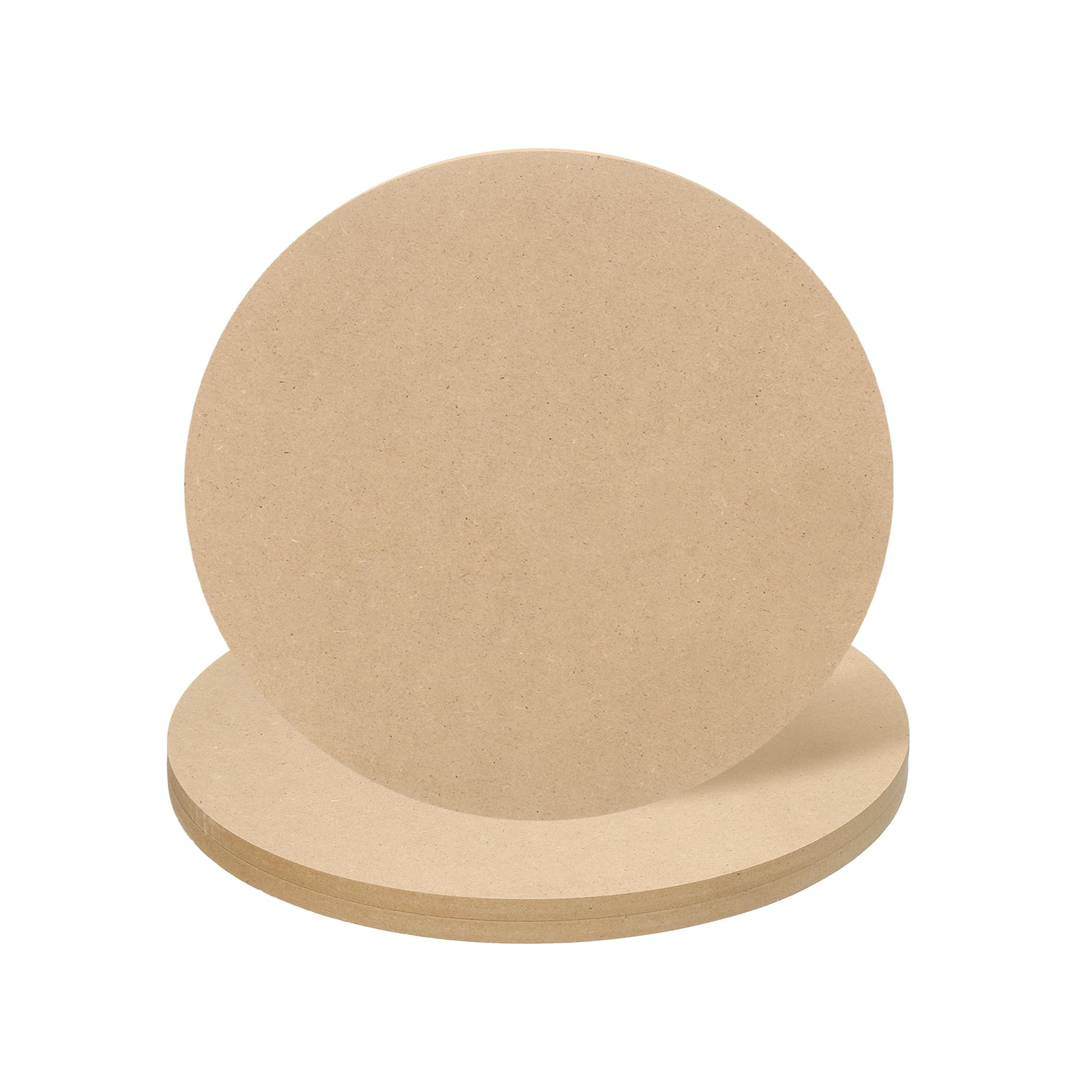 Uxcell 2pcs 10 Inch Wood Circles for Crafts, 0.31 Inch Thick Unfinished ...