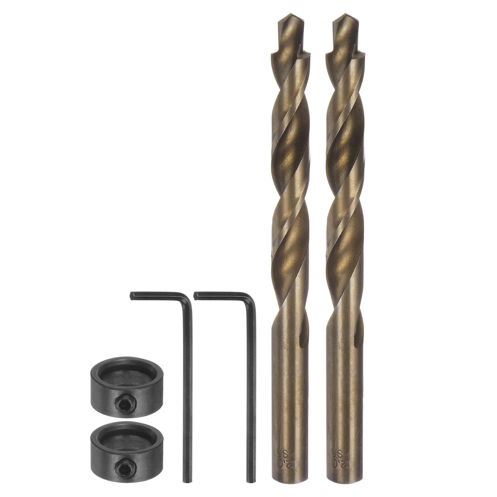 Uxcell 2pcs 15/32" Round Shank Pocket Hole Drill Bit 5/16" Tip W M12 ...