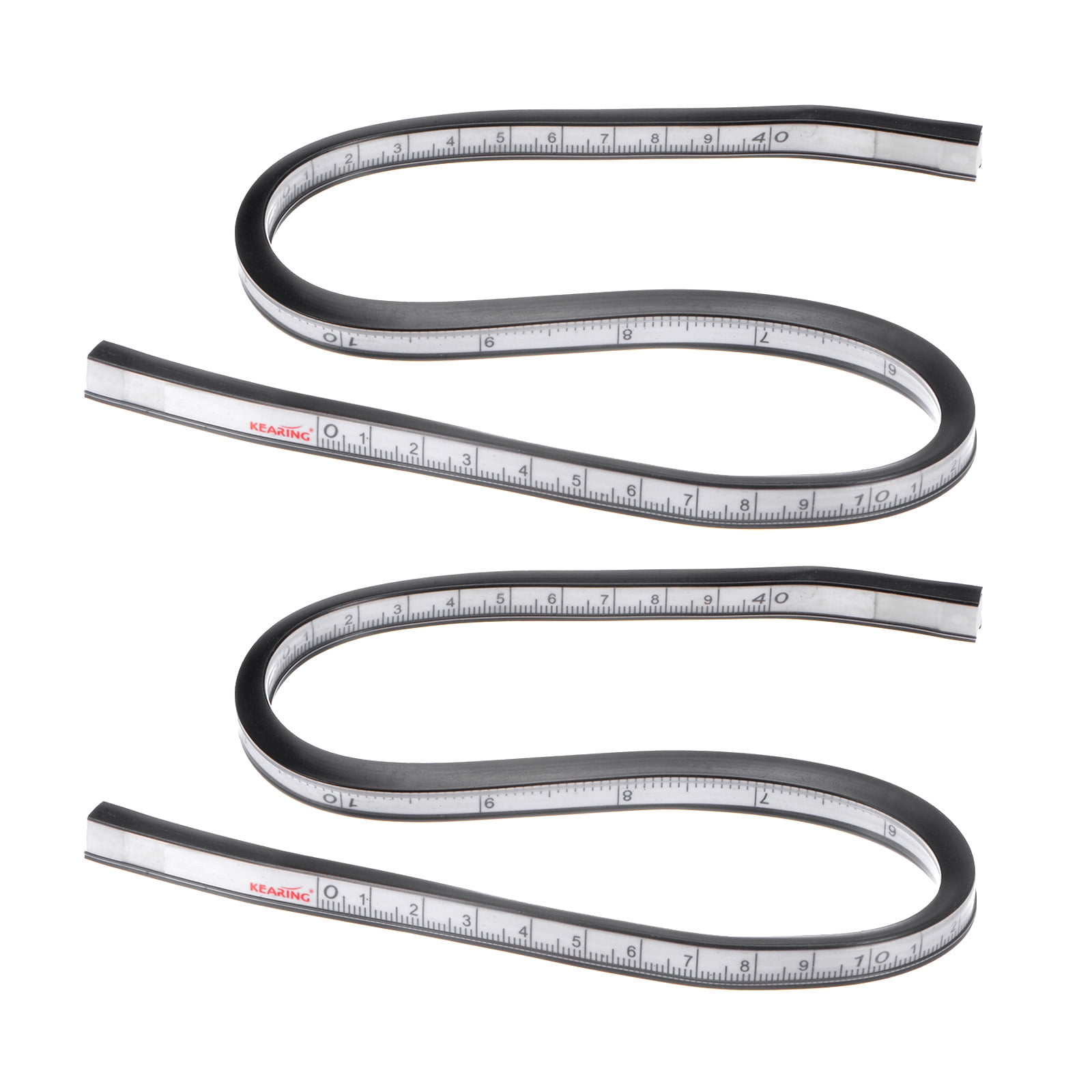 Uxcell 2pcs 16" 40cm Curve Flexible Ruler for Engineering Drawing ...