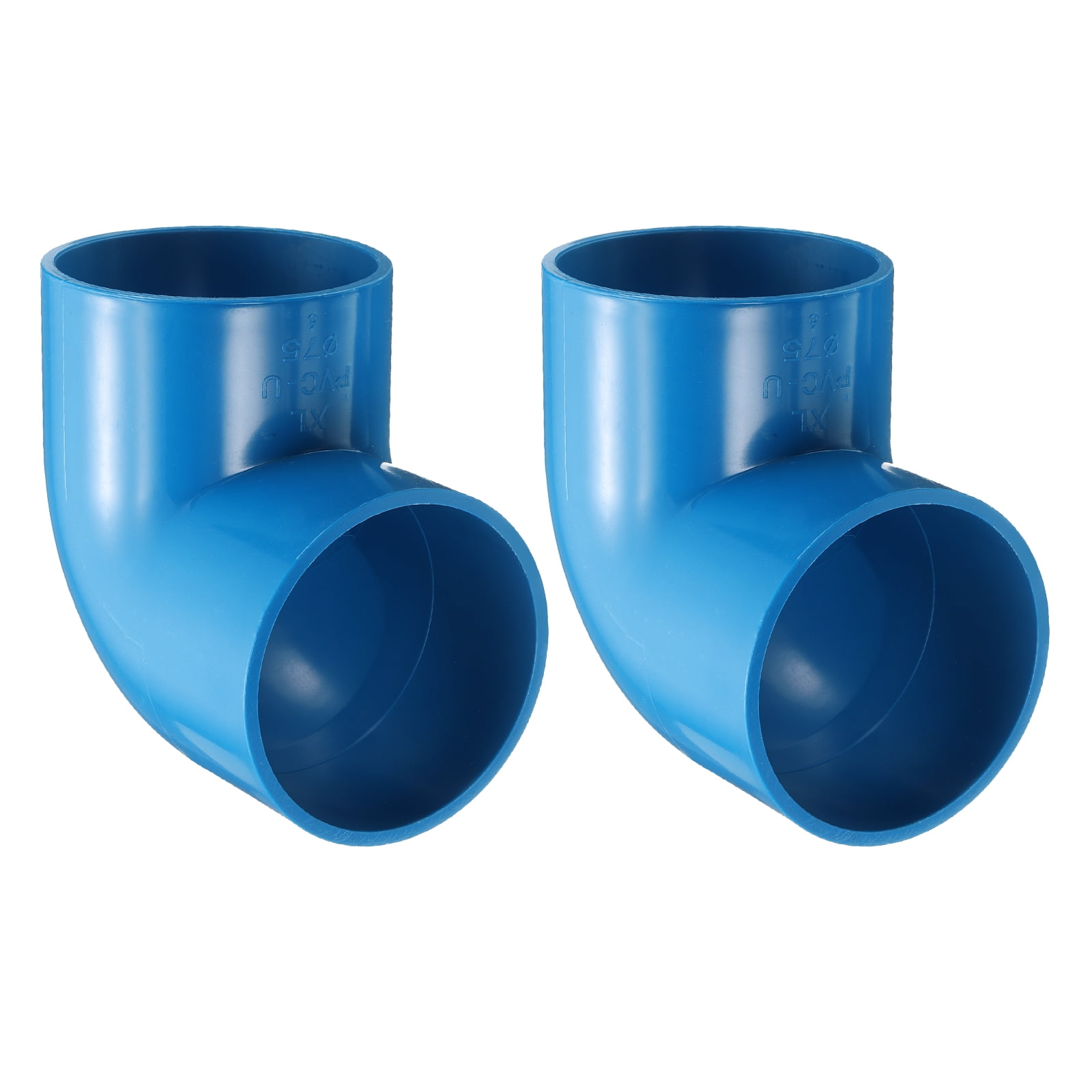 Uxcell 2pcs 2.5" 90 Degree Elbow Pipe Fittings, Furniture Construction ...