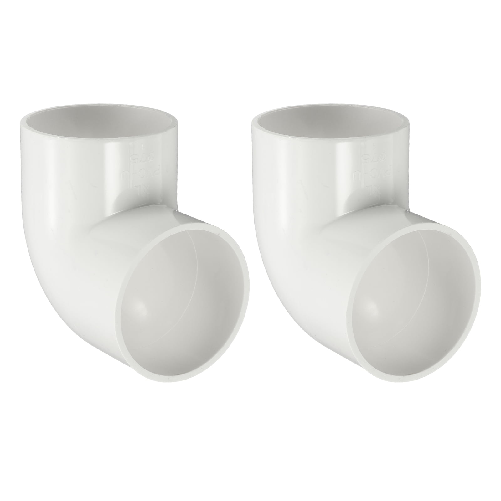Uxcell 2pcs 2.5" 90 Degree Elbow Pipe Fittings, Furniture Construction ...