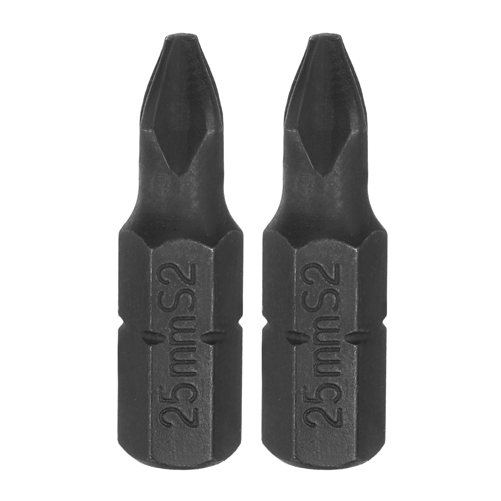 Uxcell 2pcs #2 Anti Slip Phillips Screwdriver Bit PH2 1/4" Hex Shank 1 ...