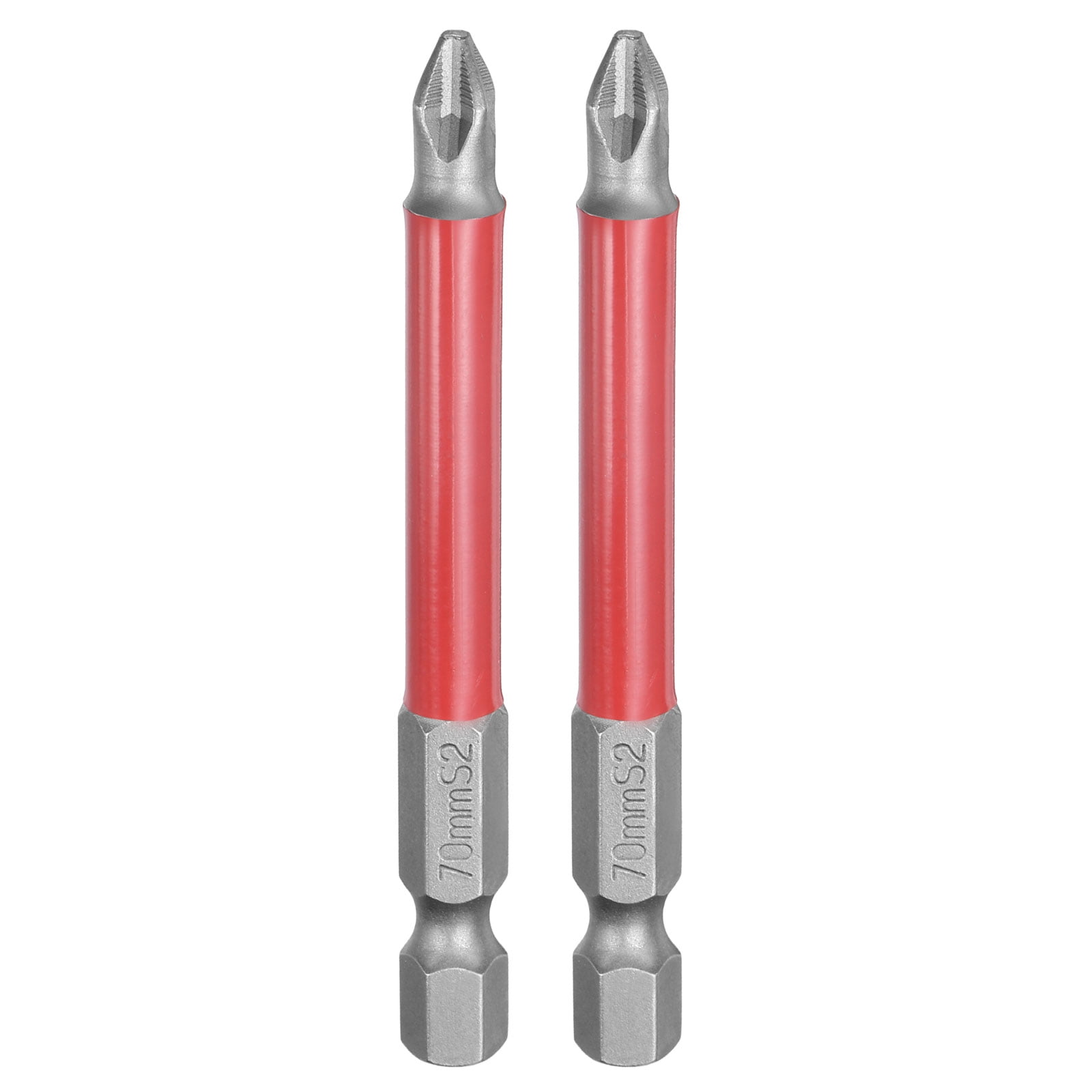 Uxcell 2pcs #2 Anti Slip Phillips Screwdriver Bit PH2 1/4" Hex Shank 2. ...