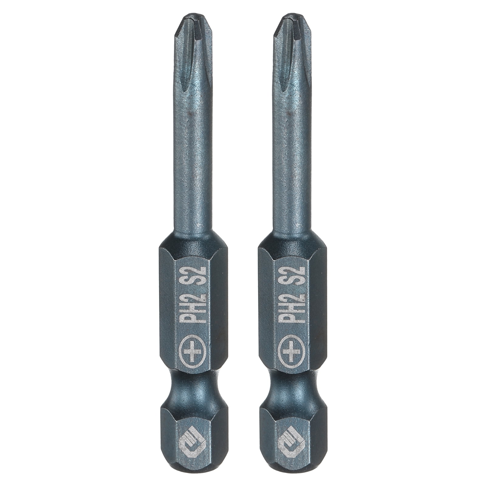 Uxcell 2pcs #2 Phillips Screwdriver Bit PH2 1/4" Hex Shank 2" (50mm ...