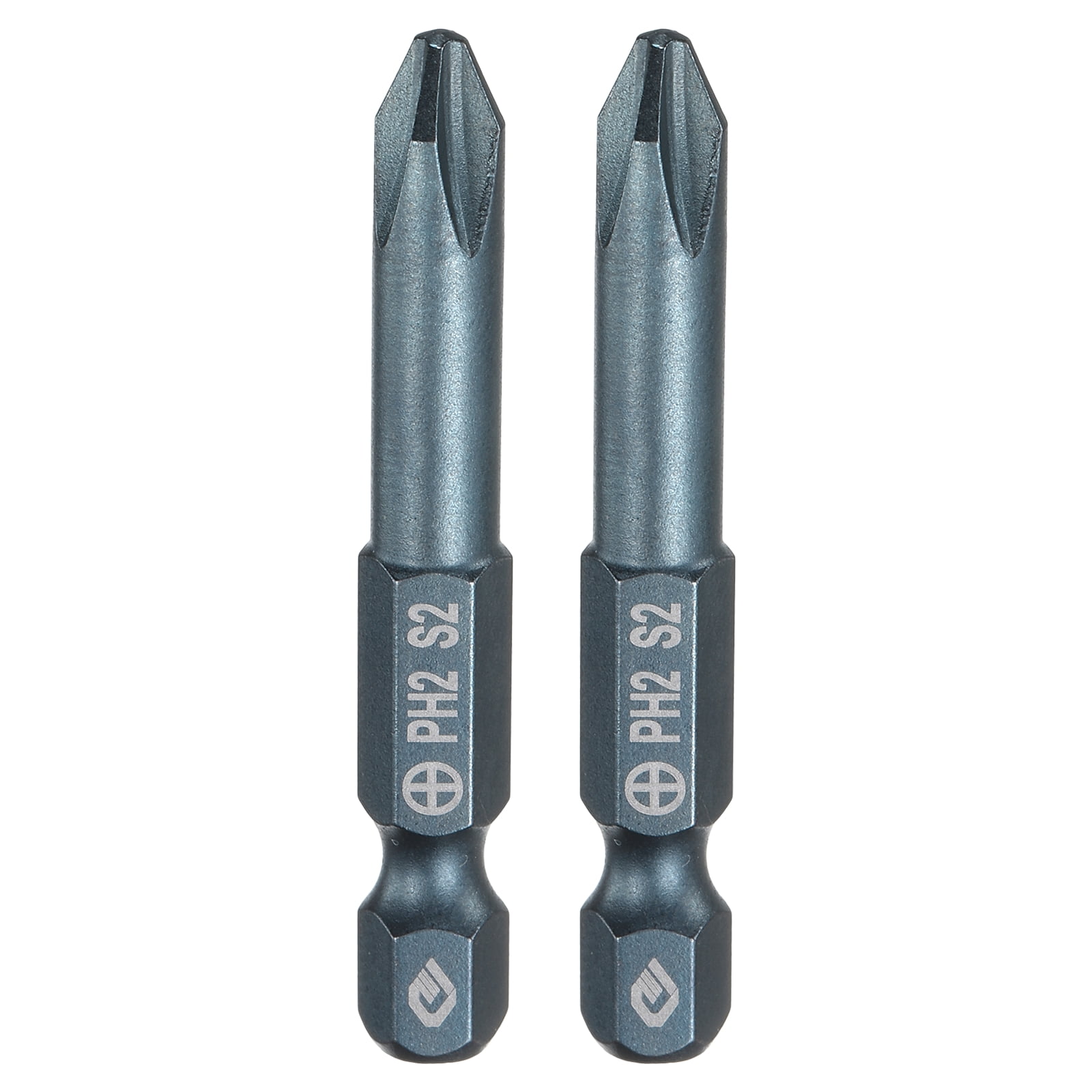 Uxcell 2pcs #2 Phillips Screwdriver Bit PH2 1/4" Hex Shank 2" (50mm ...