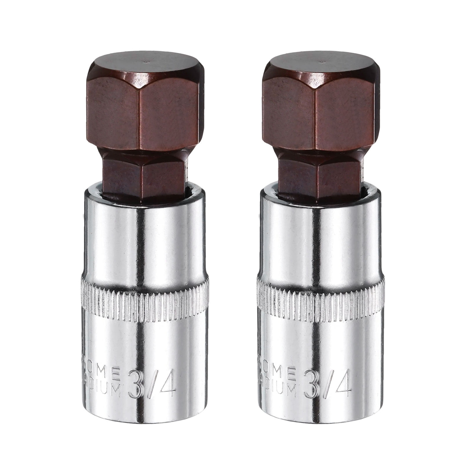Uxcell 2pcs 3/4" Hex Bit Socket 1/2" Square Drive SAE Extension Impact ...