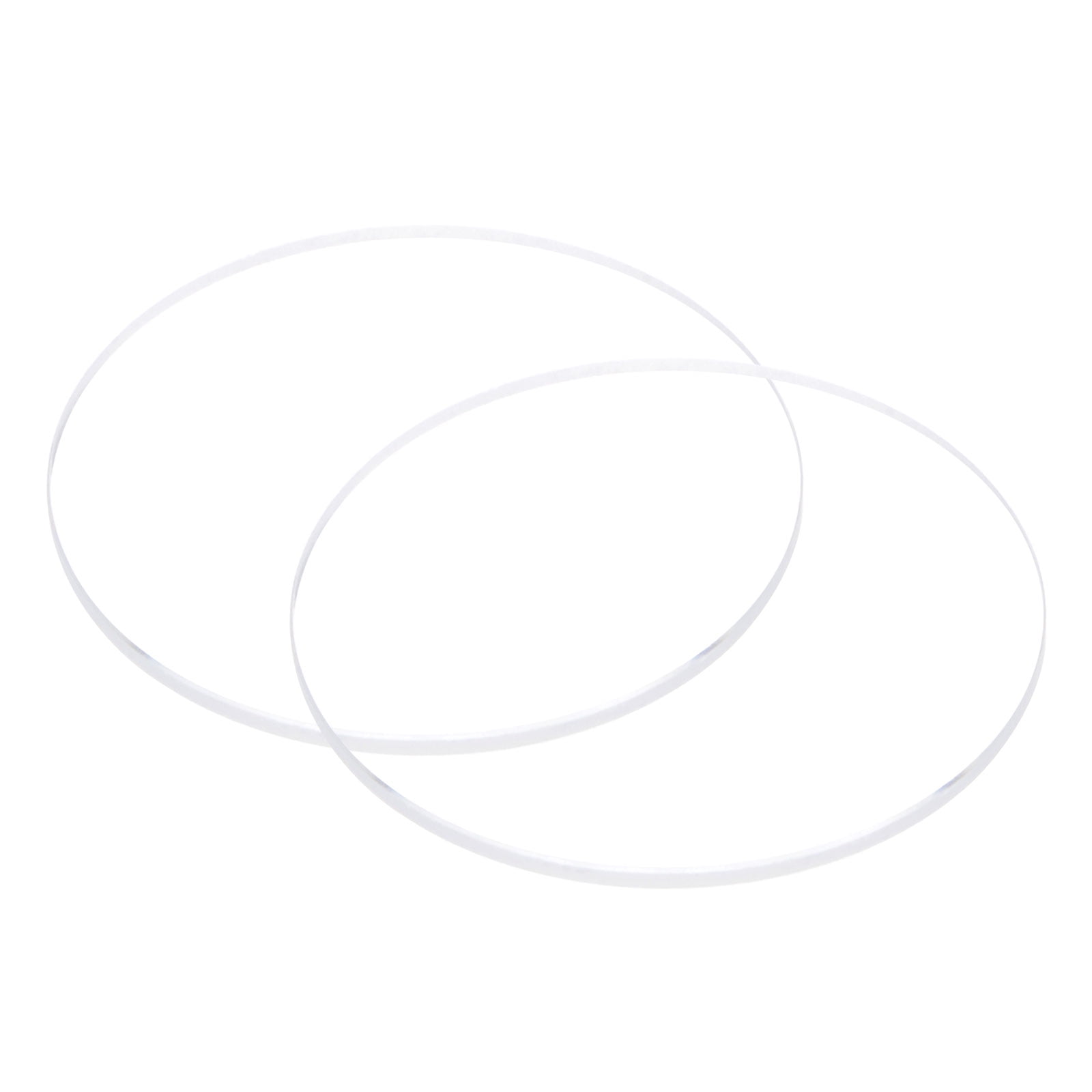 Uxcell 2pcs 39.5mmx2mm High Transmittance Watch Crystal Lens Glass ...