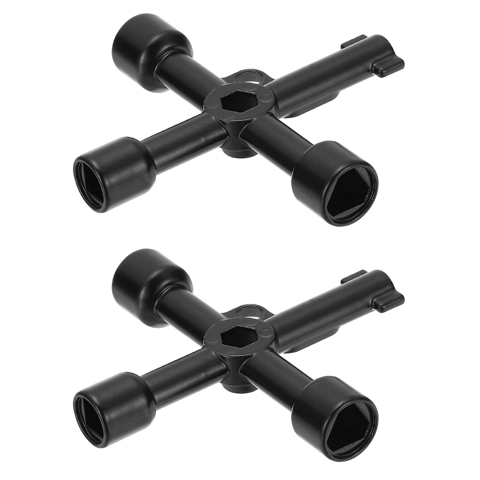 Uxcell 2pcs 4 Way Utility Key, Multifunction Triangle Square Panel ...