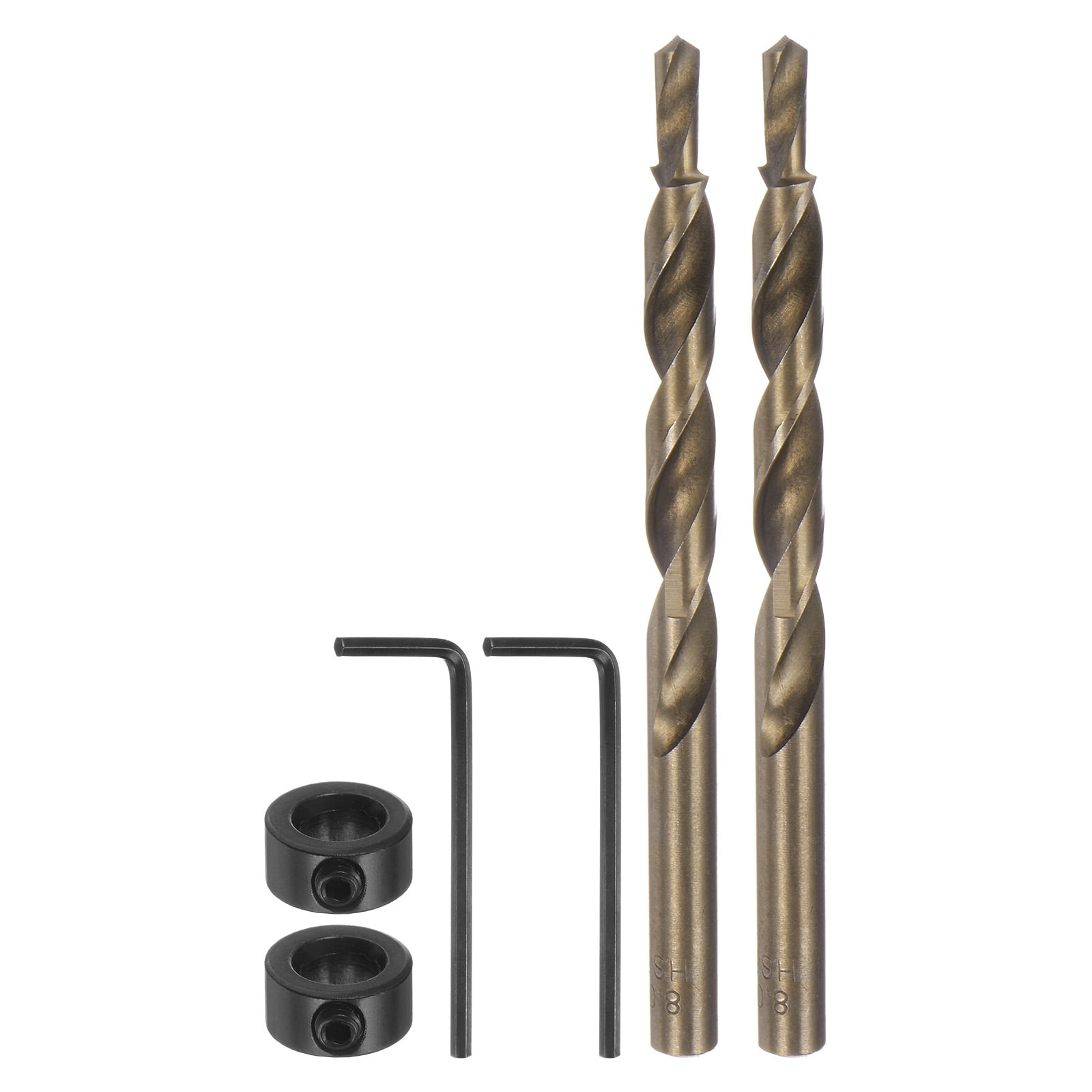 Uxcell 2pcs 5/16" Round Shank Pocket Hole Drill Bit 13/64" Tip W M8 ...