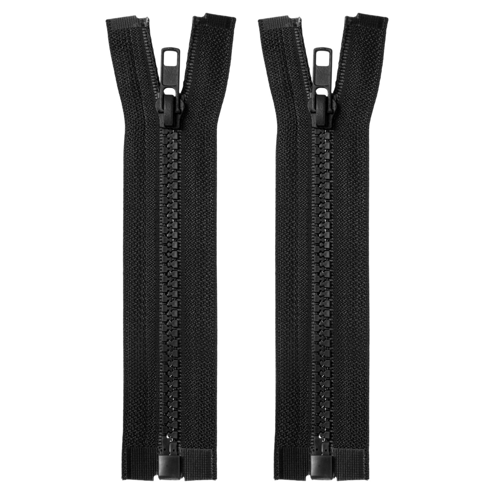 Uxcell 2Pcs Sewing Jacket Zippers 5 inch Resin Coats Replacement Coil ...