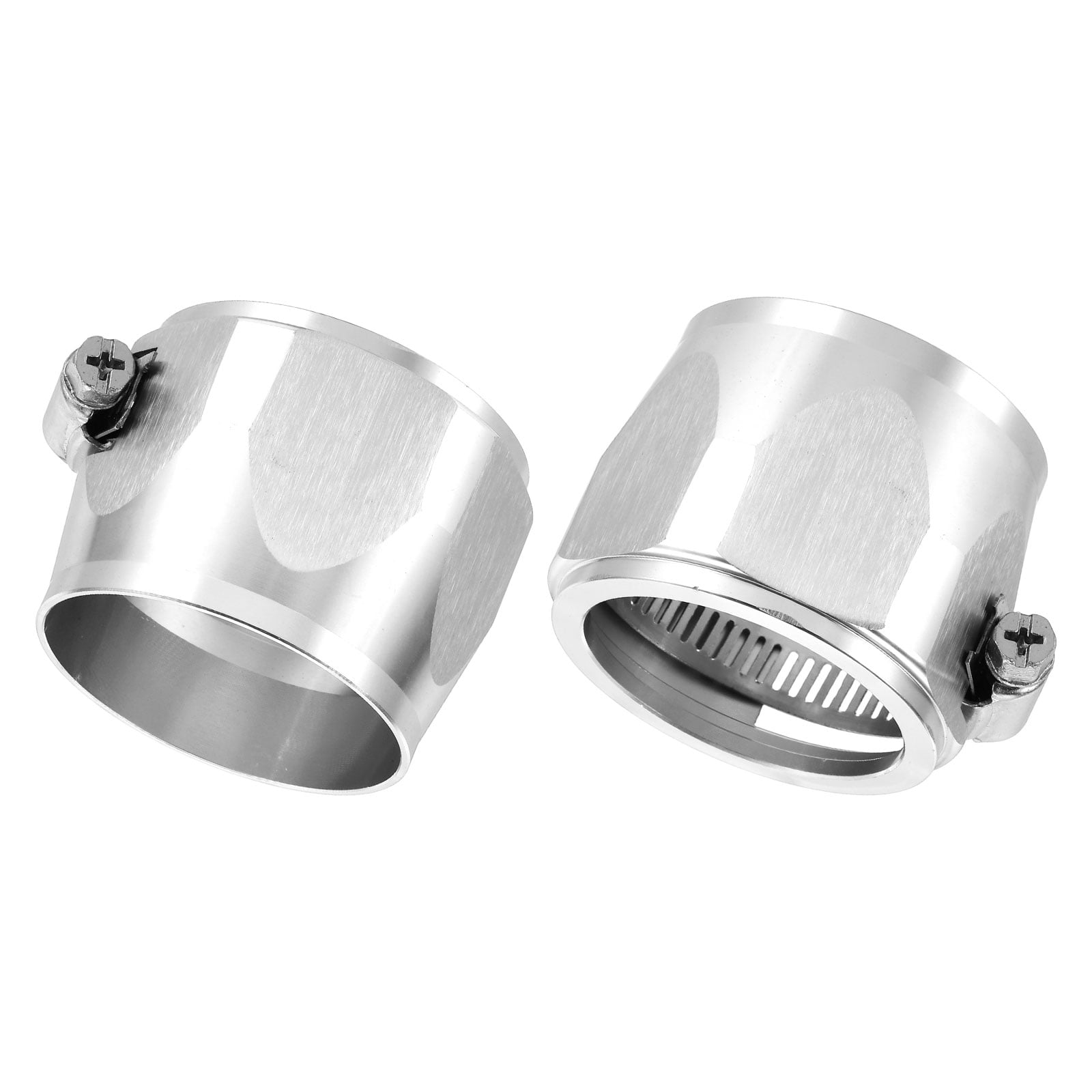 Uxcell 2pcs 50mm Hose Finisher Clamp Aluminium Alloy Fuel Line Hose ...
