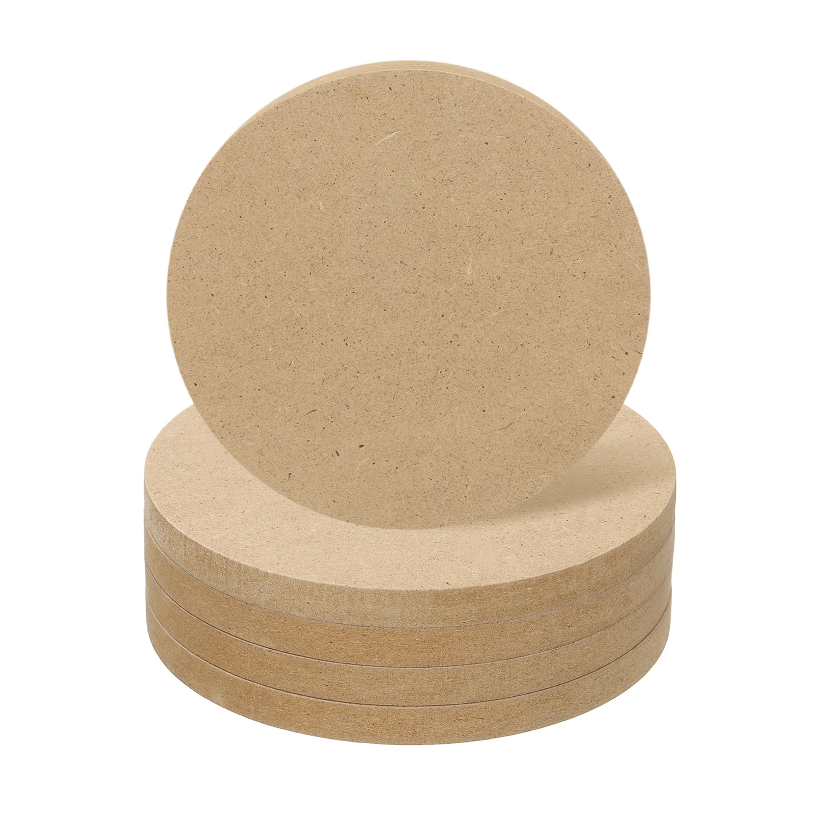 Uxcell 2pcs 6 Inch Wood Circles for Crafts, 0.12 Inch Thick Unfinished ...