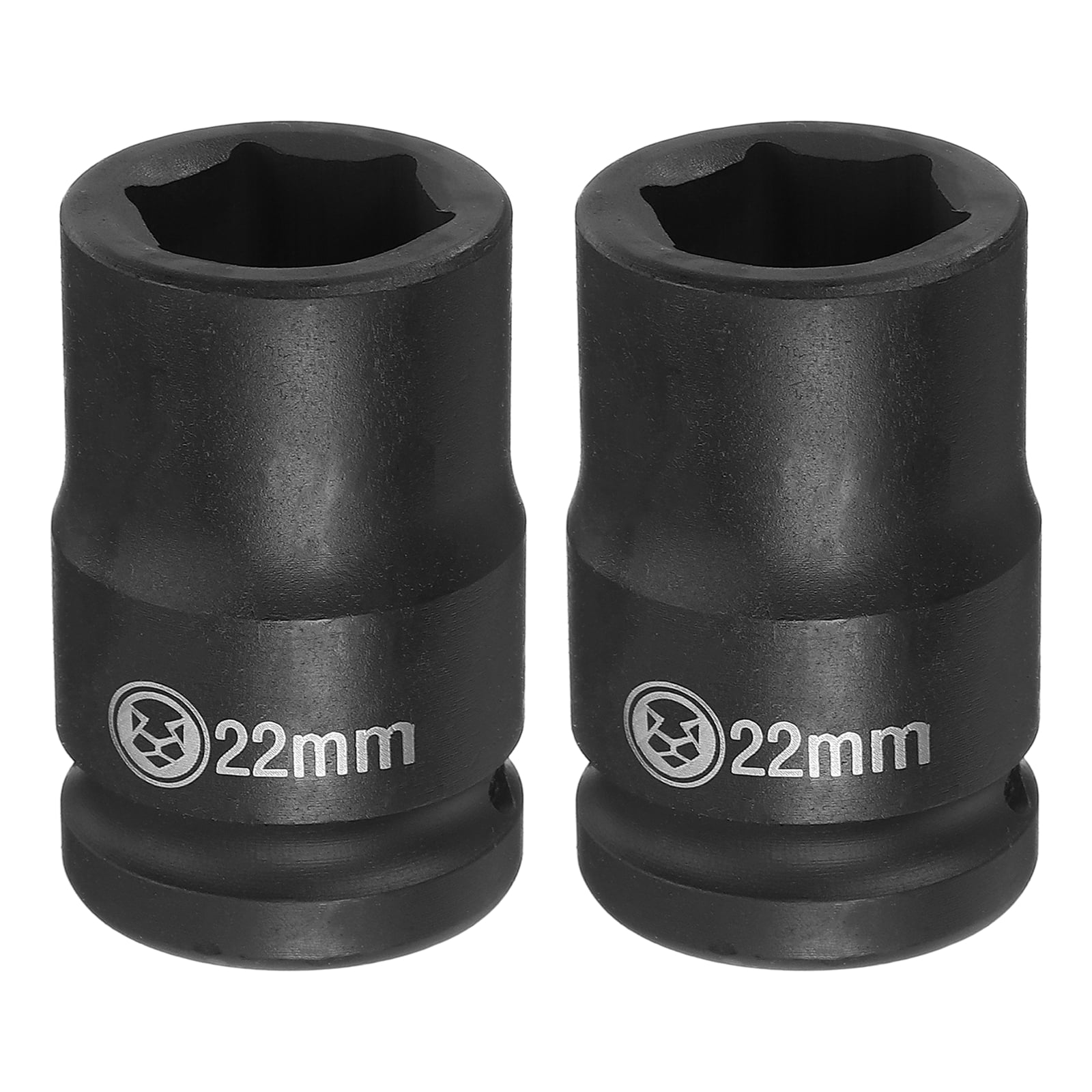 Uxcell 2pcs 6 Point Deep Impact Socket 3/4" Drive 22mm Metric CR-V ...