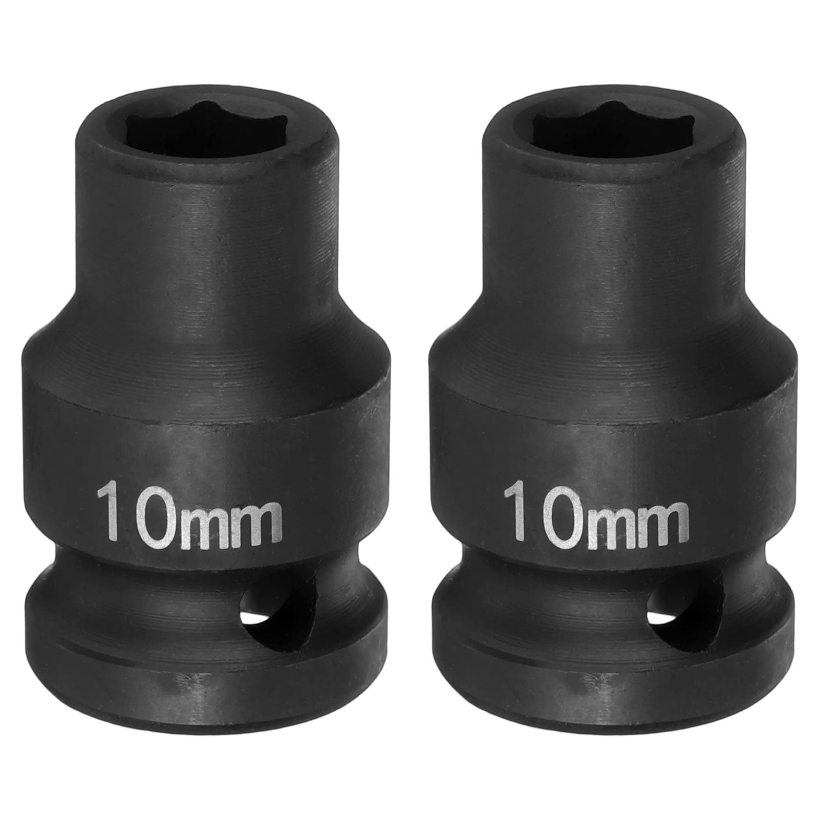 Uxcell 2pcs 6 Point Impact Socket 10mm Metric Socket 1/2" Square Drive ...