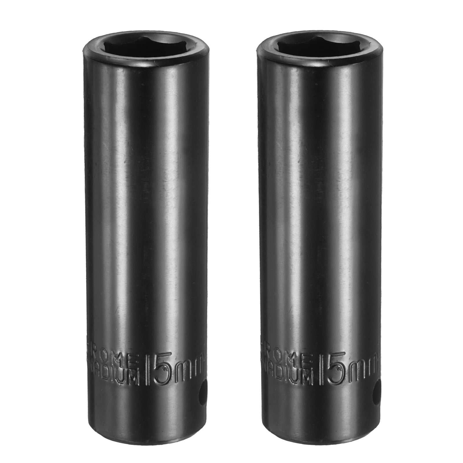 Uxcell 2pcs 6 Points Impact Socket 15mm Shallow Metric Hex Socket 1/2 ...