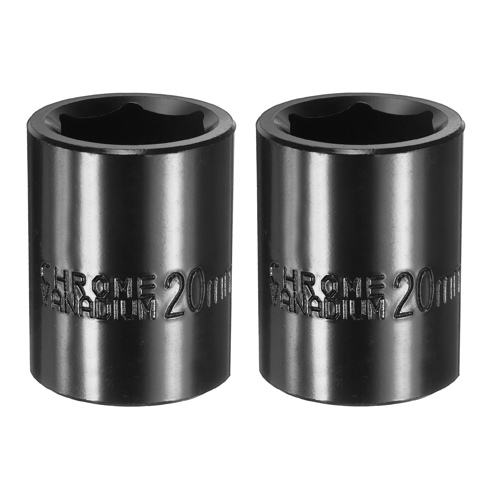 Uxcell 2pcs 6 Point Impact Socket 20mm Shallow Metric Hex Socket 1/2 ...