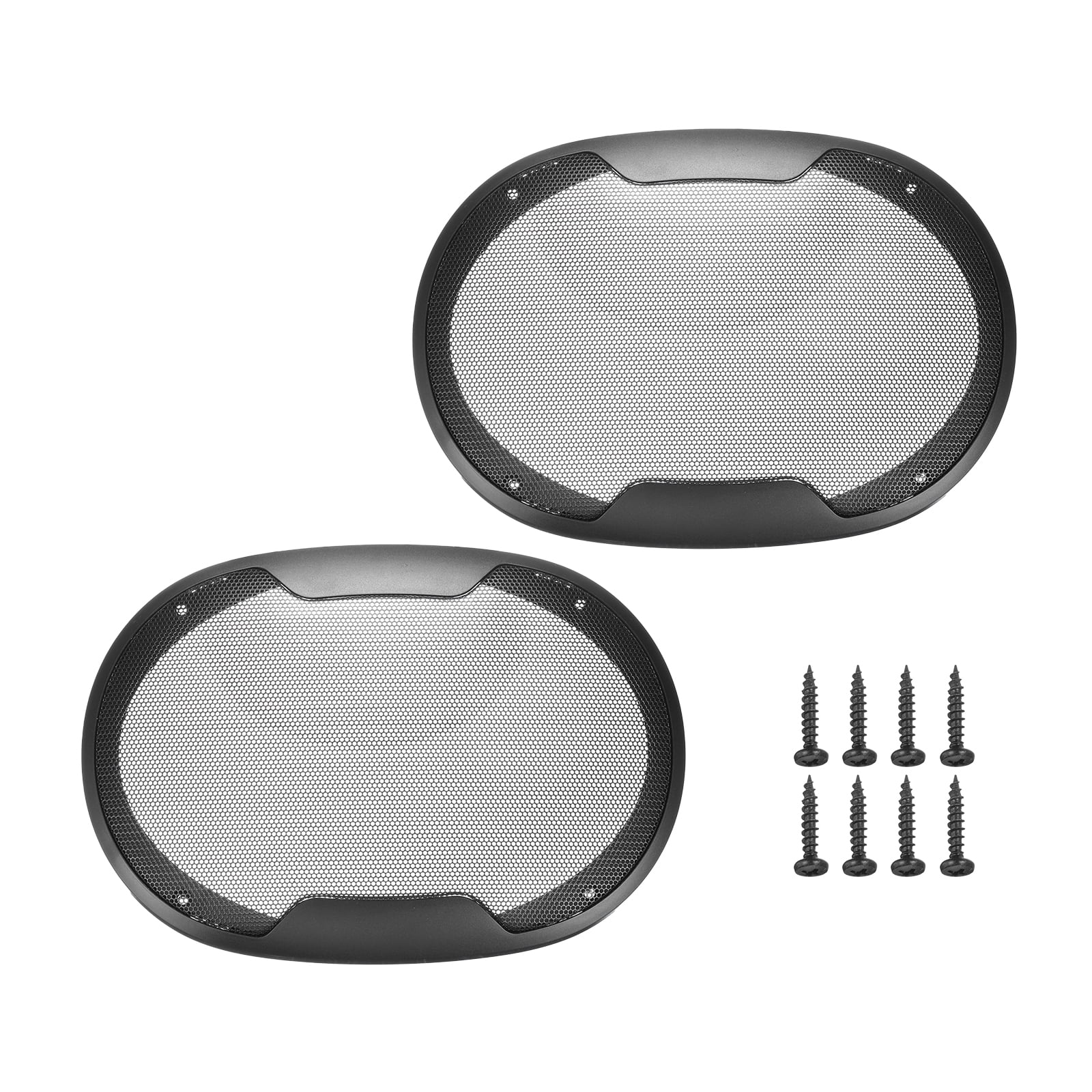 Uxcell 2pcs 6" x 9" Speaker Grill Mesh Decorative Oval Woofer Guard ...
