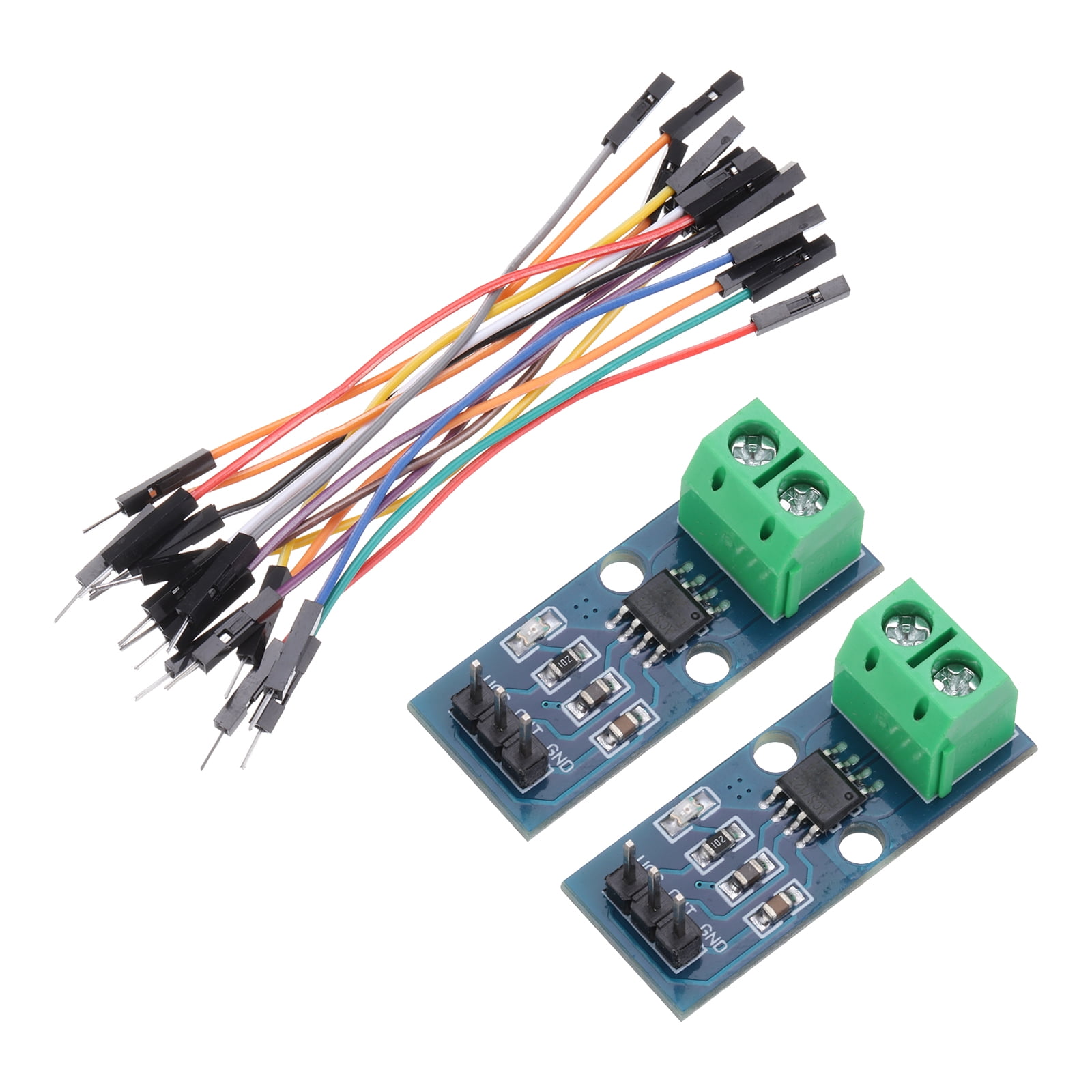 Uxcell 2pcs ACS712 Current Sensor Module 20A Hall Effect Current Sensor ...