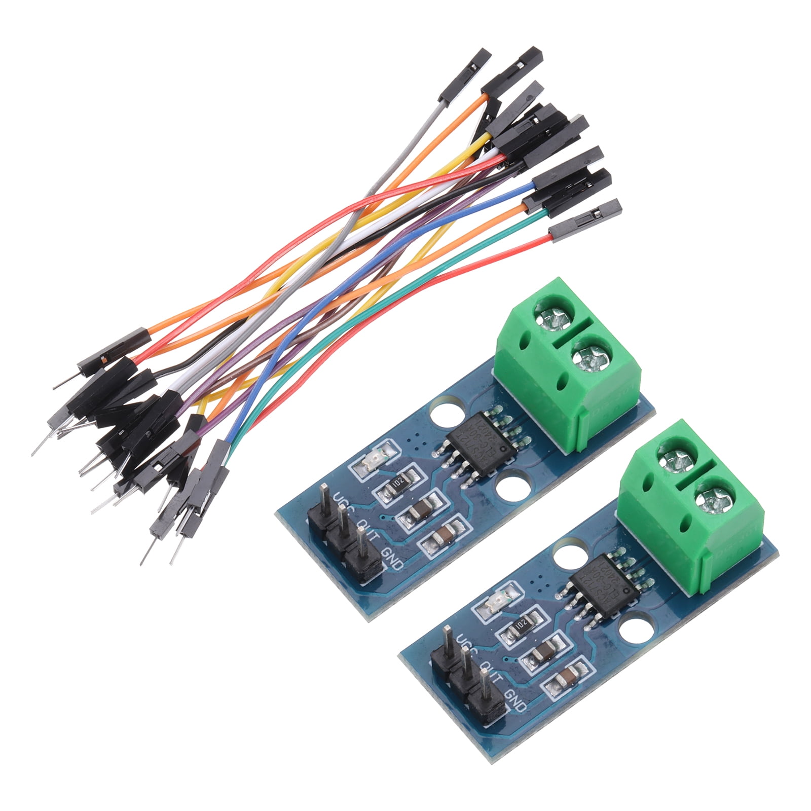 Uxcell 2pcs ACS712 Current Sensor Module 30A Hall Effect Current Sensor ...