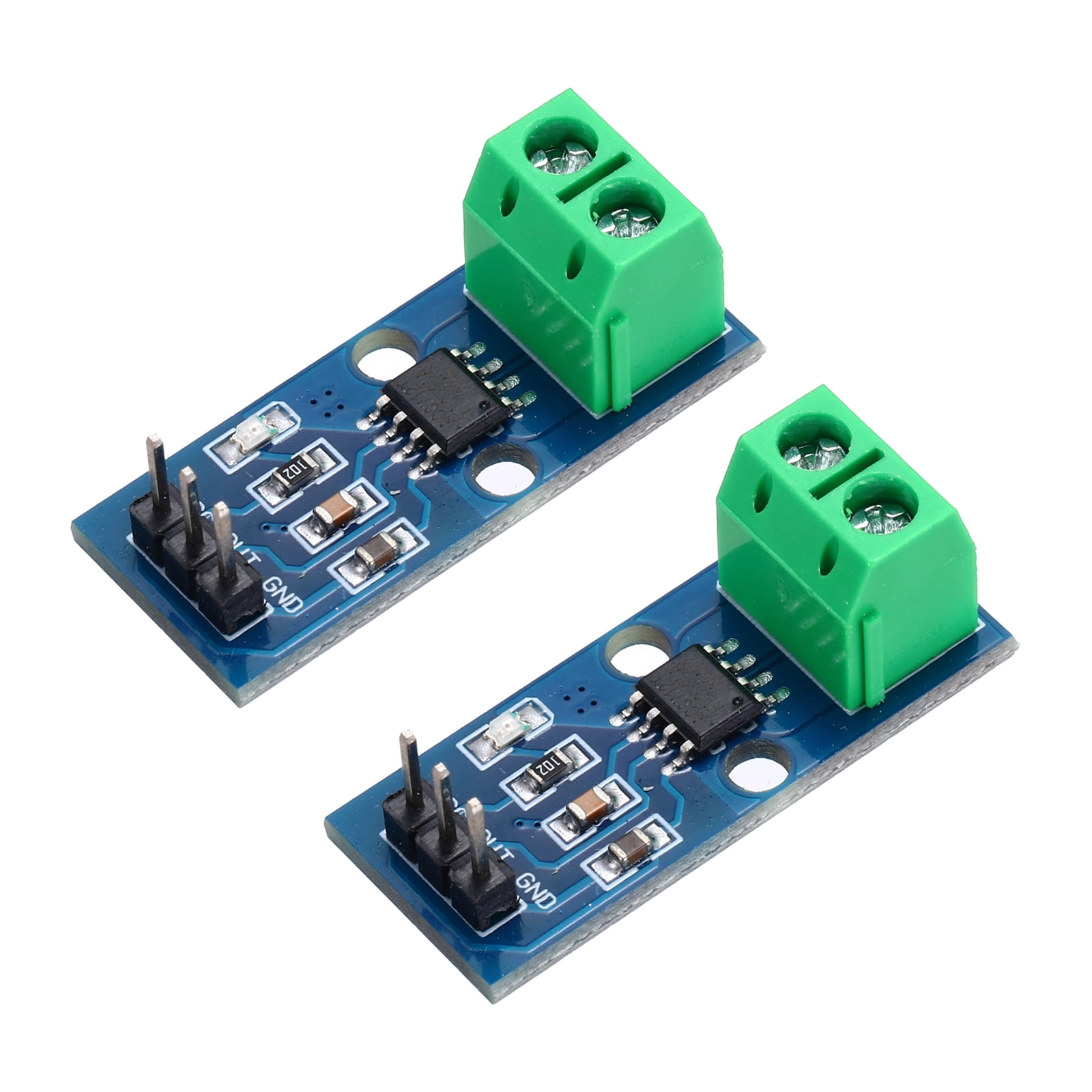 Uxcell 2pcs ACS712 Current Sensor Module 30A Range Hall Effect Current Sensor Current Measuring ...