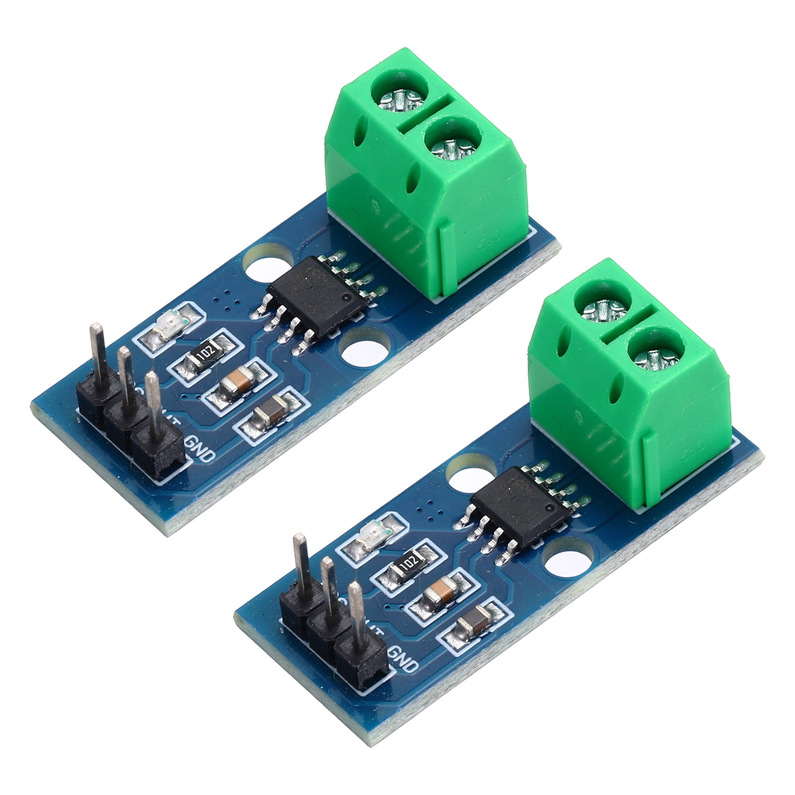 Uxcell 2pcs ACS712 Current Sensor Module 5A Range Hall Effect Current Sensor Current Measuring ...
