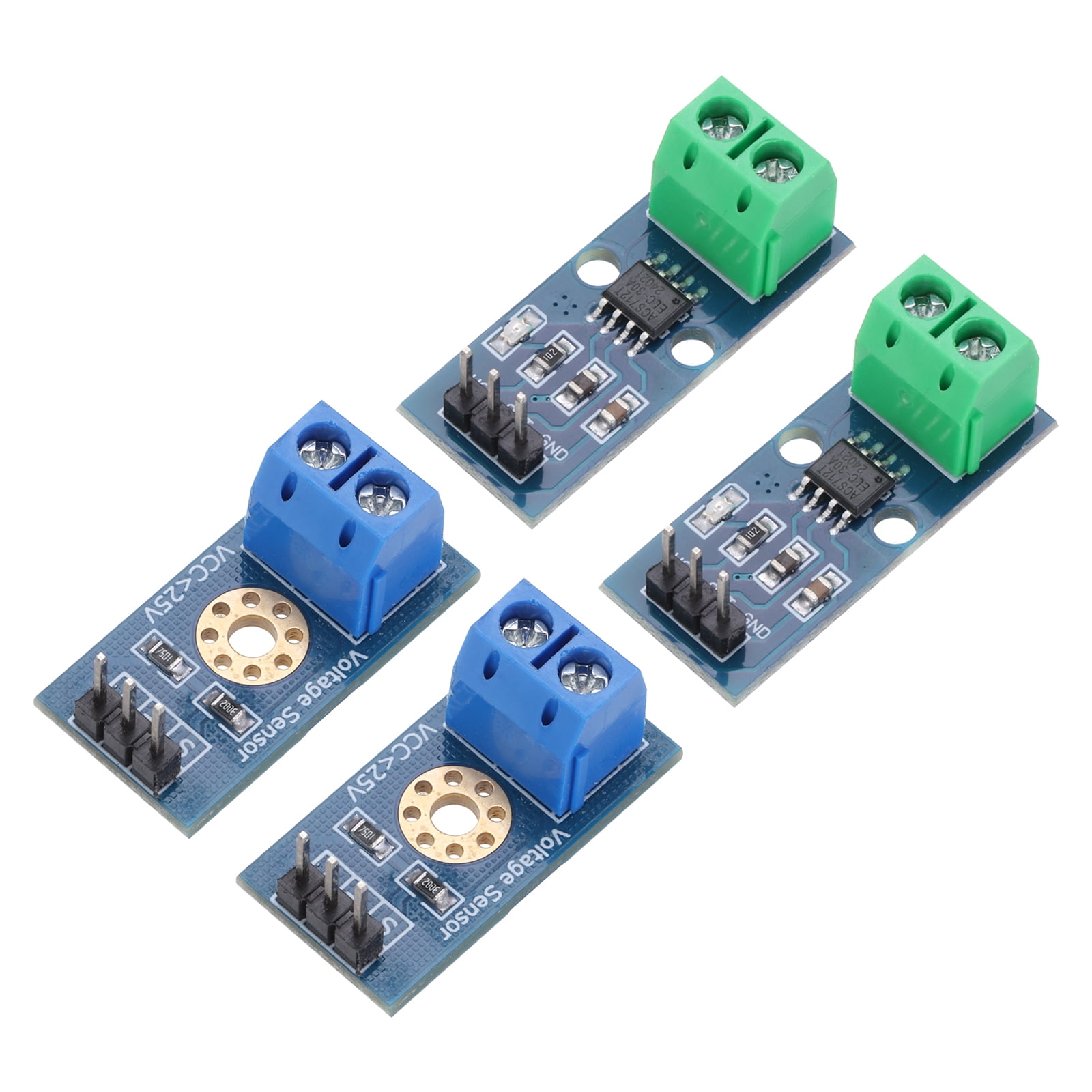 Uxcell 2pcs Acs712 Hall Effect Current Sensor 30a Range 2pcs Voltage Sensor Module
