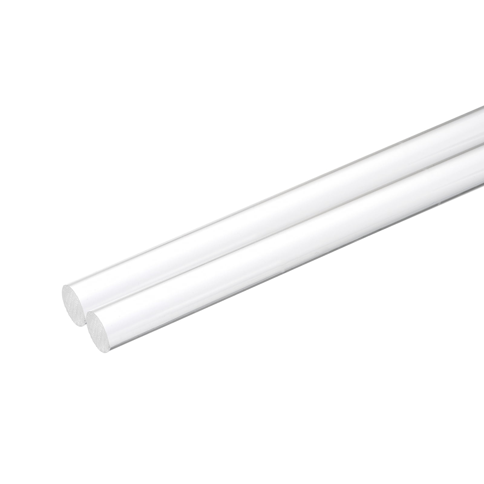 Uxcell 2pcs Acrylic Round Rods 25/32" x 10" Clear Acrylic Dowel Rods ...