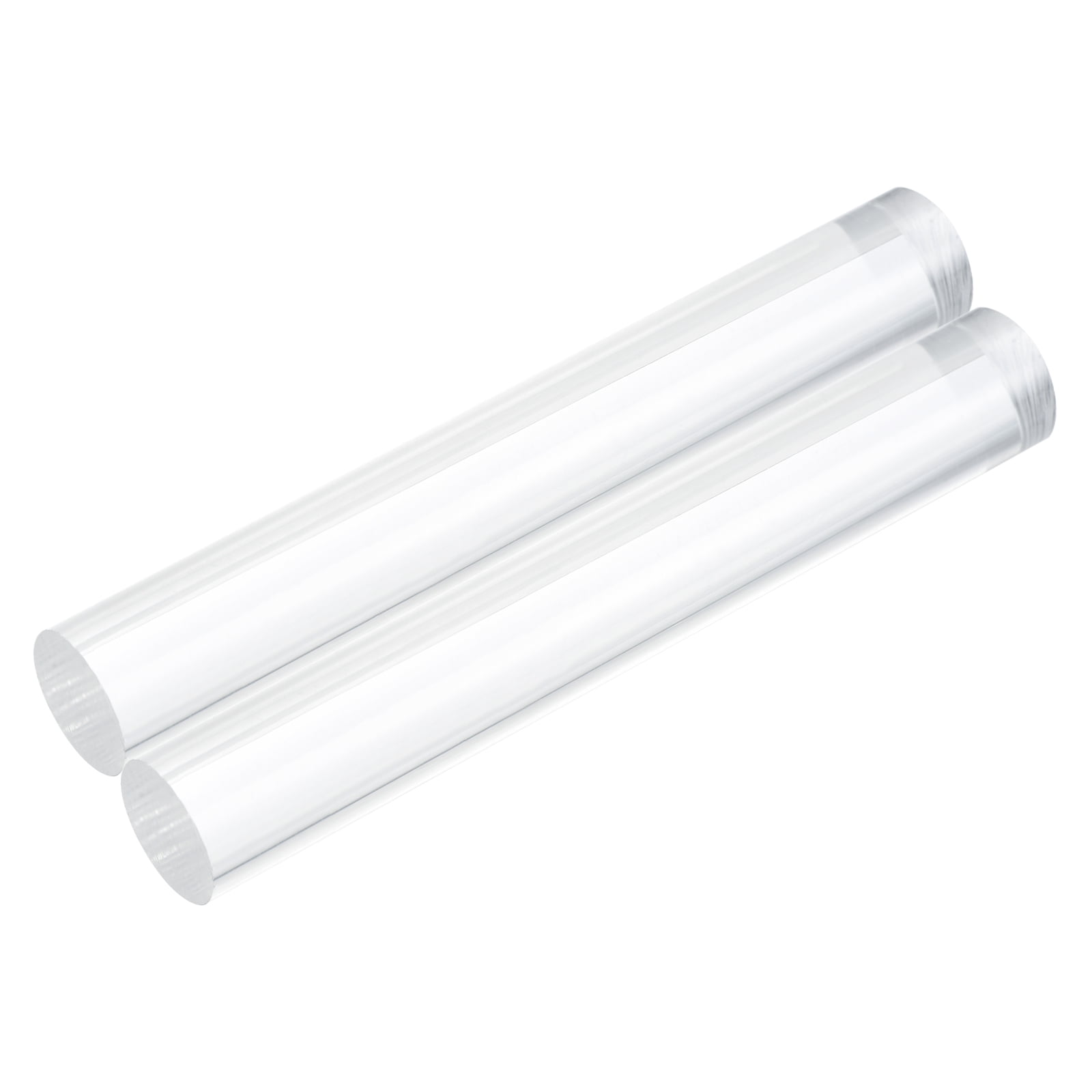 Uxcell 2pcs Acrylic Round Rods 9/16" x 4" Clear Acrylic Dowel Rods ...