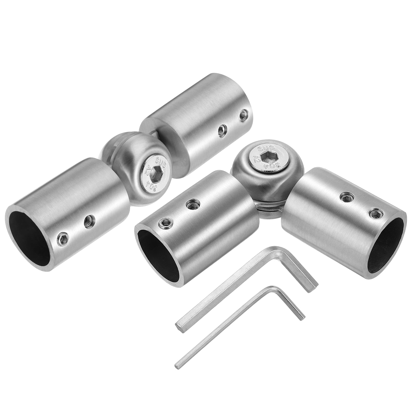 Uxcell 2pcs Adjustable Curtain Rods Corner Connector Elbow Connector ...