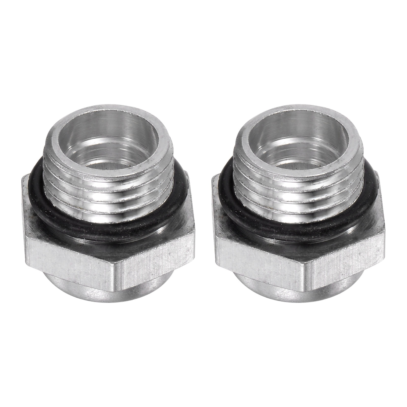 Uxcell 2pcs Air Compressor Oil Sight Glass G1/4" Male Aluminum Alloy ...
