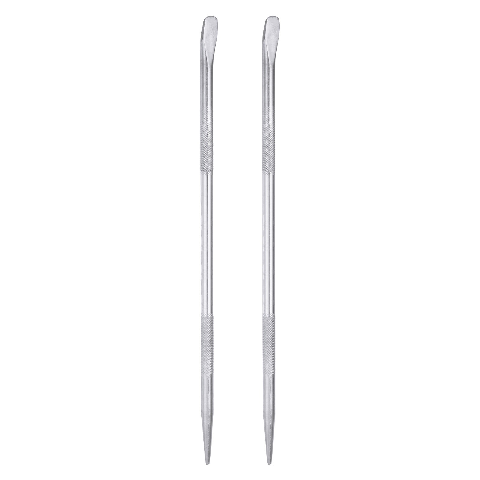 Uxcell 2pcs Aligning Pry Bar 22" Length Round Crowbar Sleever Bar with ...