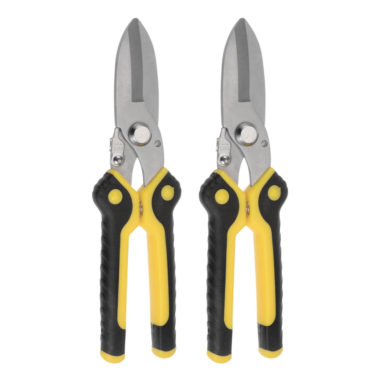 Uxcell 2pcs Aviation Tin Snips 8 Inch Stainless Steel Metal Cutter ...