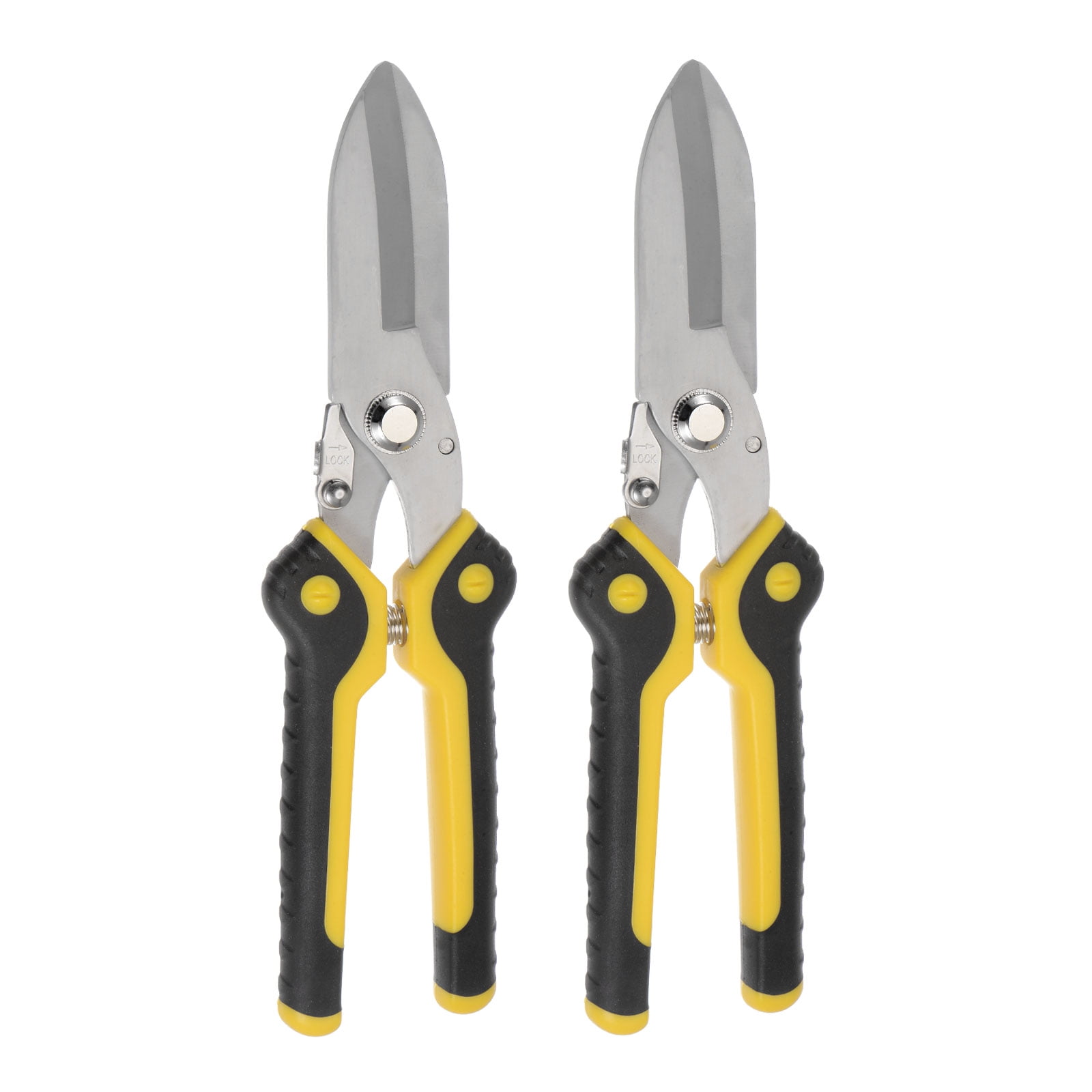 Uxcell 2pcs Aviation Tin Snips 9 Inch Stainless Steel Metal Cutter ...