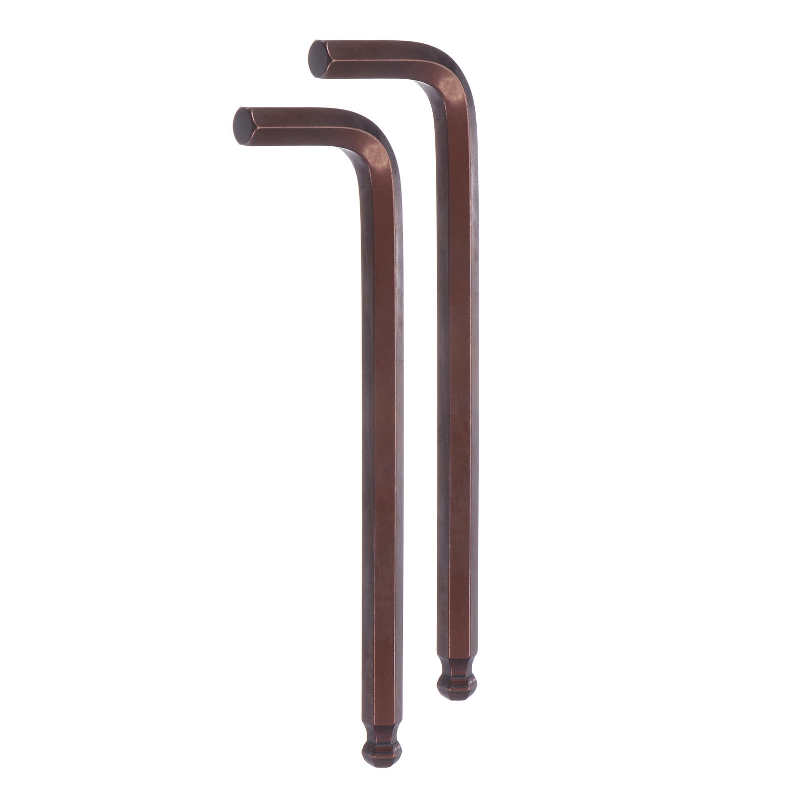 Uxcell 2pcs Ball End Hex Key Wrench 10mm S2 Steel L-Shape Long Arm ...