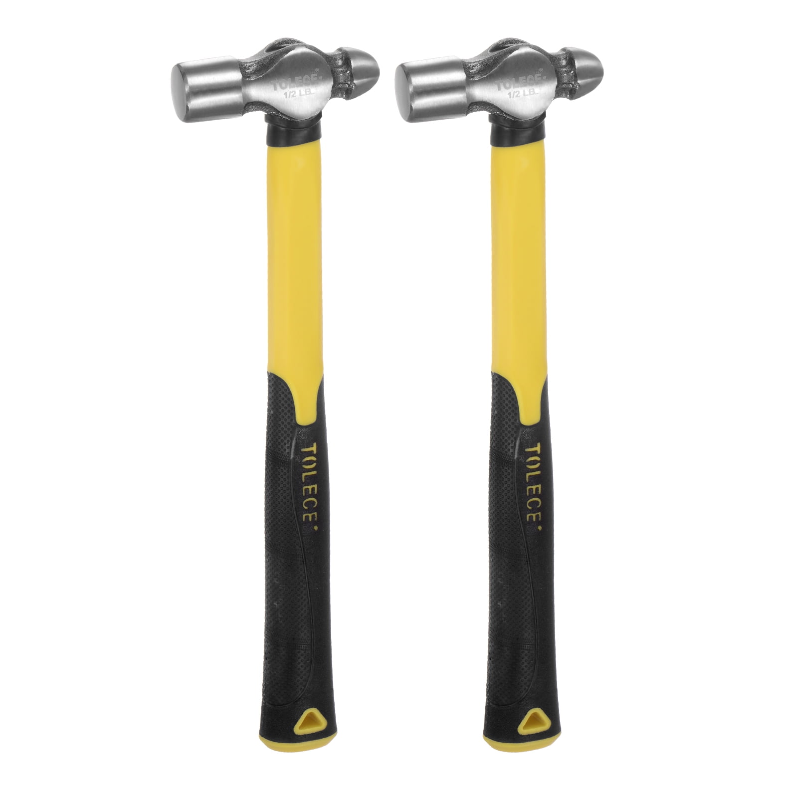 Uxcell 2pcs Ball Pein Hammer 8oz 11" Length Solid Steel Round Hammers ...