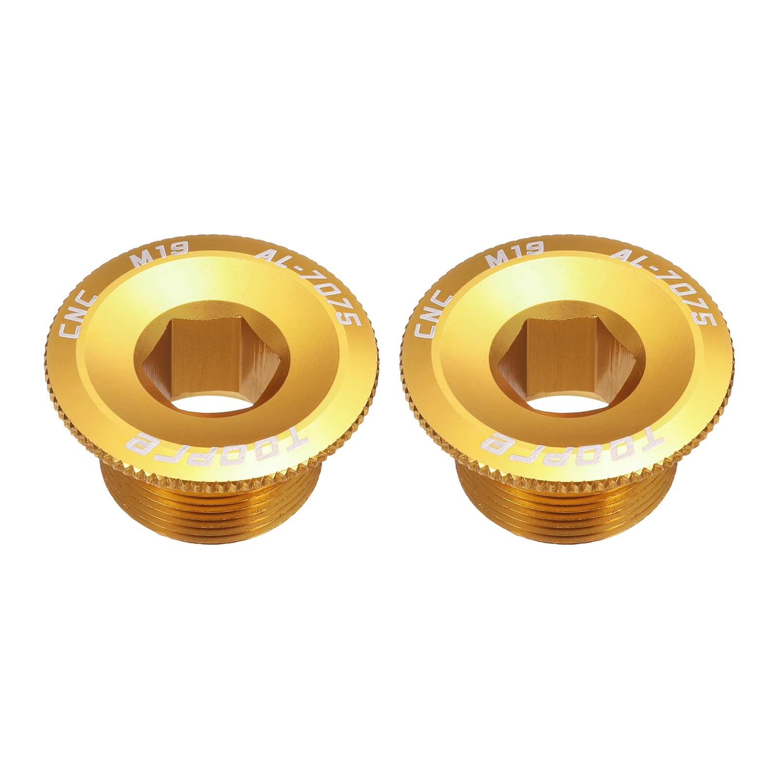 Uxcell 2pcs Bike Crank Cover Screw M19 Aluminum Alloy Crank Fixing Bolt ...