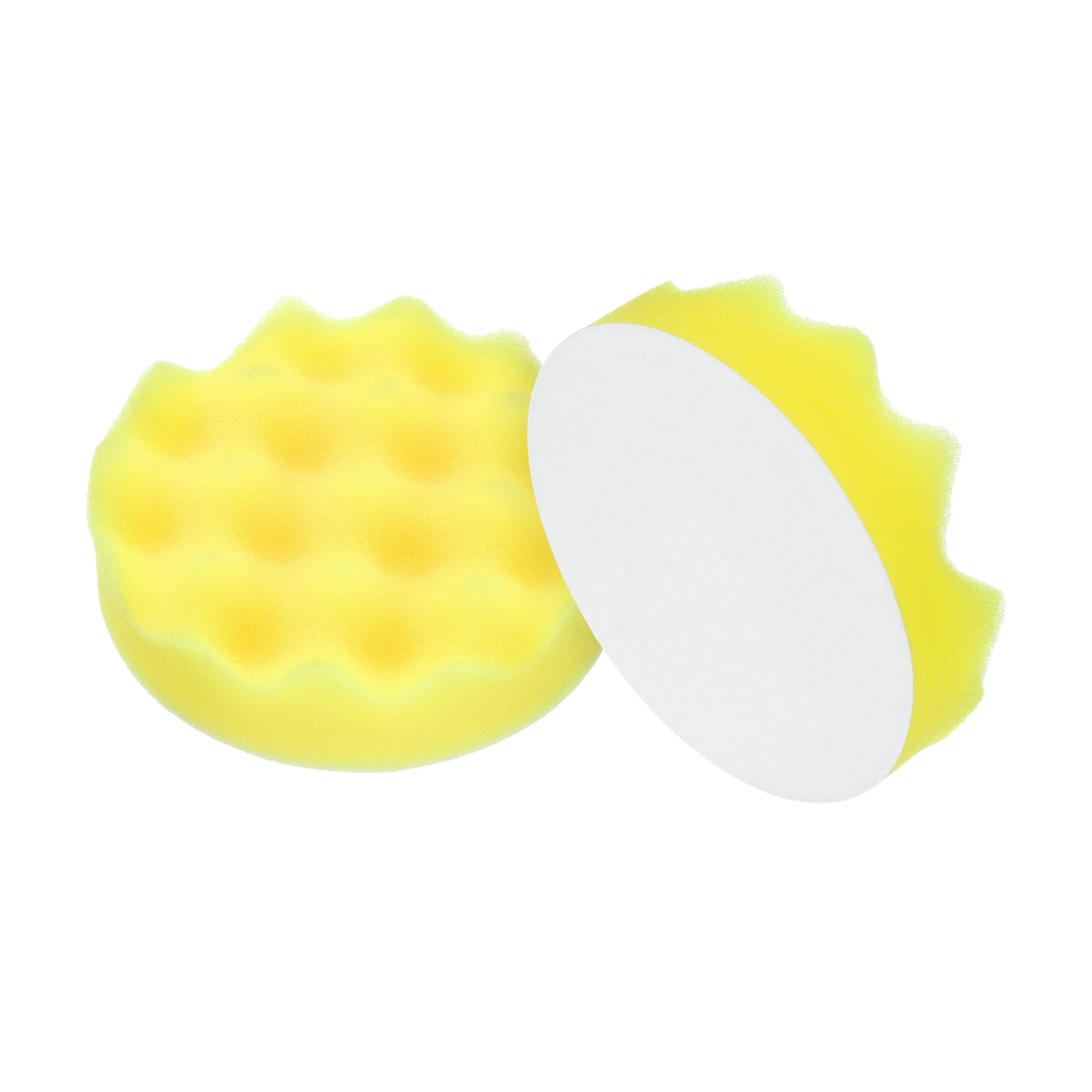 Uxcell 2pcs Buffing Sponge Pads 4" Polishing Wheel Waffle Finishing ...