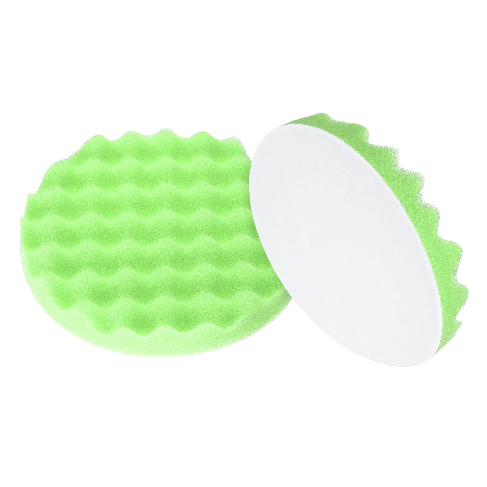 Uxcell 2pcs Buffing Sponge Pads 7" Polishing Wheel Waffle Finishing ...