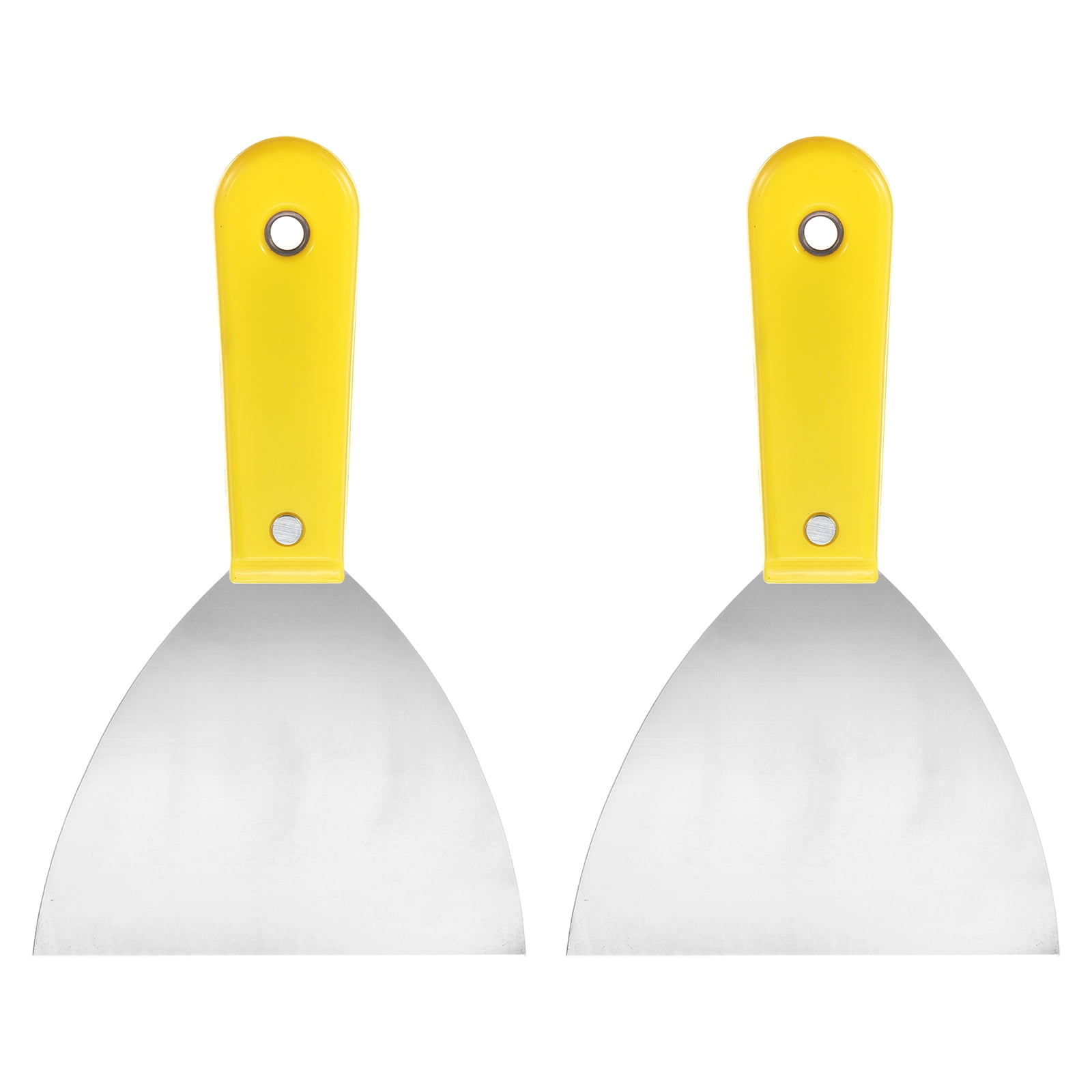 Uxcell 2pcs Carbon Steel Putty Knife 5" Plastic Handle Spread Drywall ...