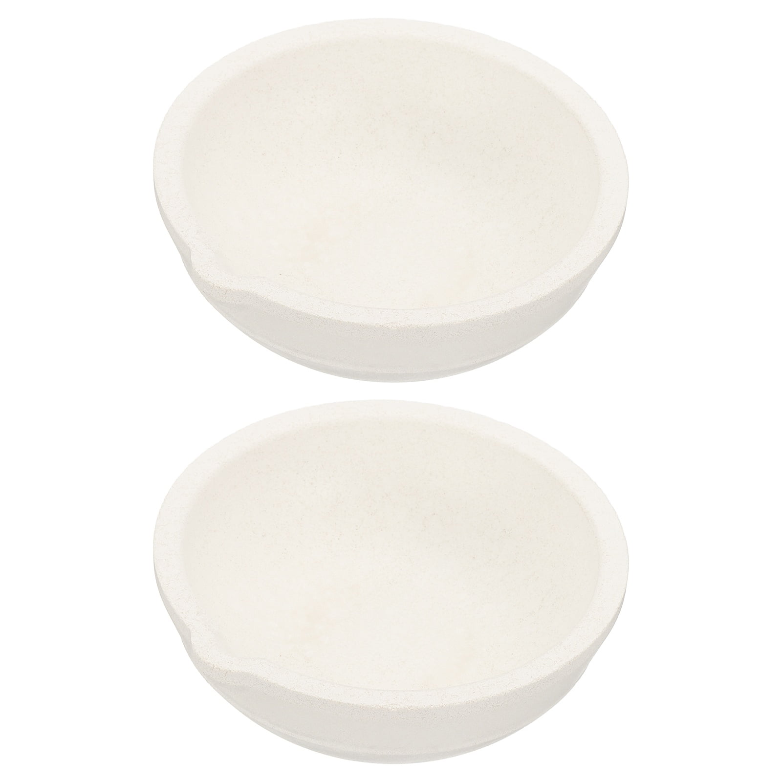Uxcell 2pcs Ceramic Crucible Bowl 1000g Heatproof Quartz Melting Dishes ...