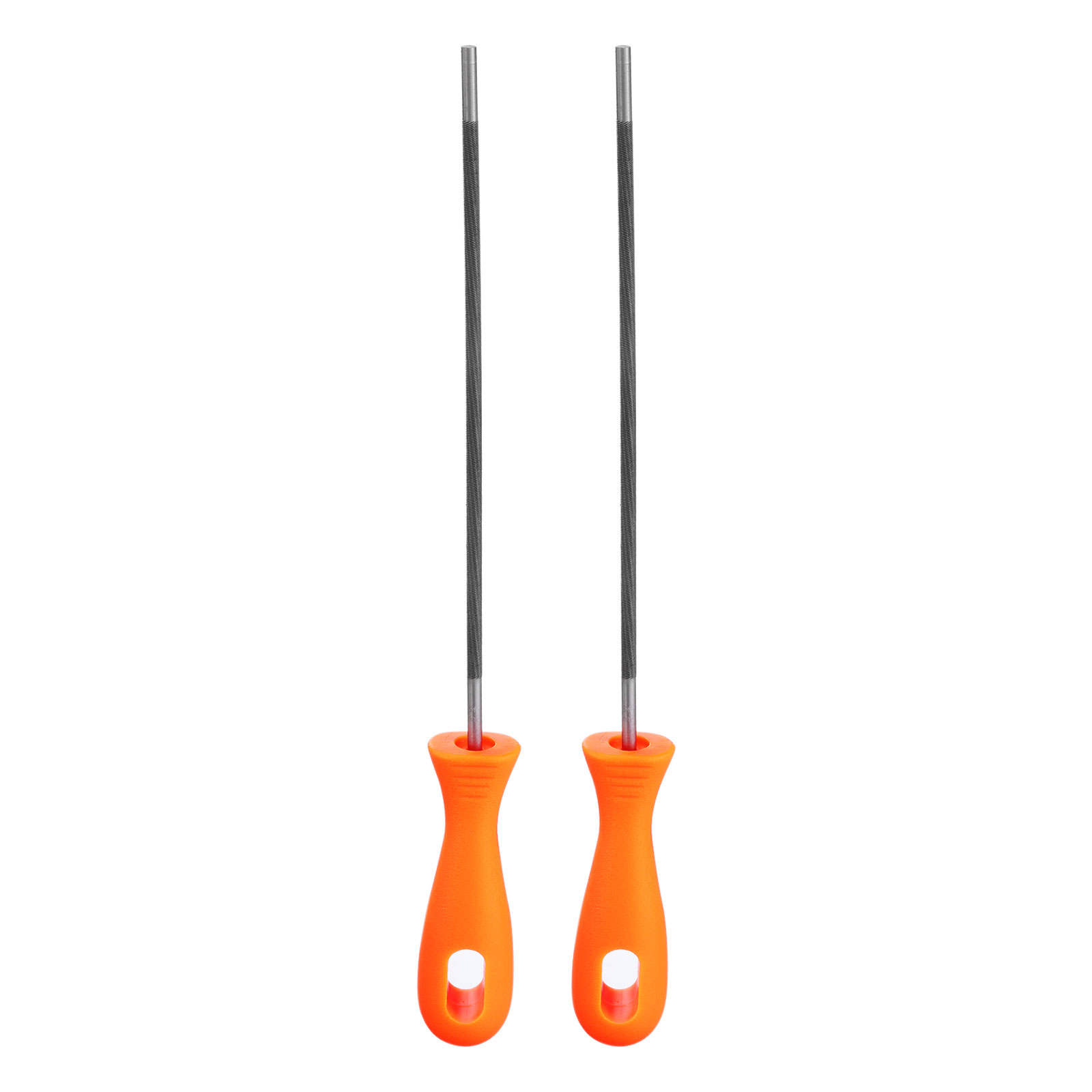 Uxcell 2pcs Chainsaw File 11/64"(4.5mm) Chrome Steel Double Cut Round ...