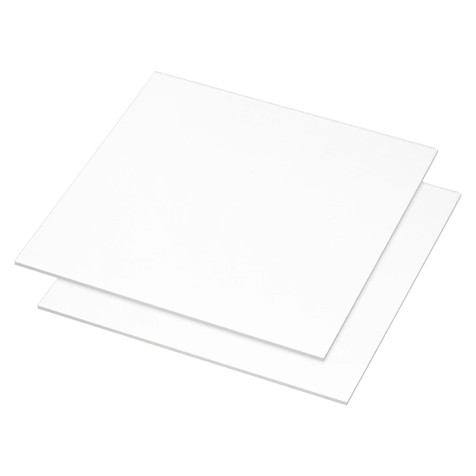 Uxcell 2pcs Clear Acrylic Sheet 8"x8"x0.12" Clear Cast with Protective ...