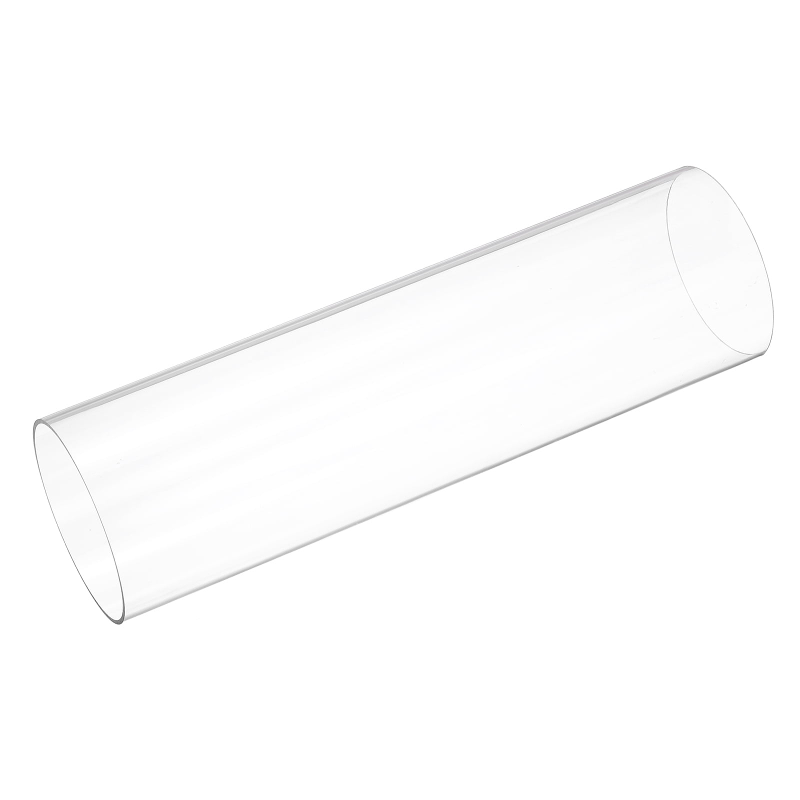 Uxcell 2pcs Clear Rigid Tubing 3 3/8"(86mm) ID x 3.5"(90mm) OD x 1Ft ...