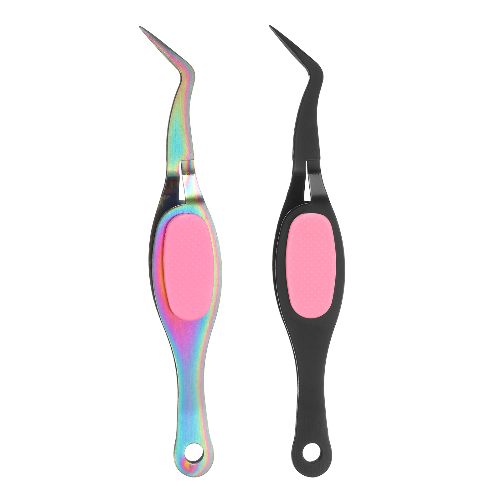 Uxcell 2pcs Craft Tweezers Crossing Lock Curved Stainless Steel ...