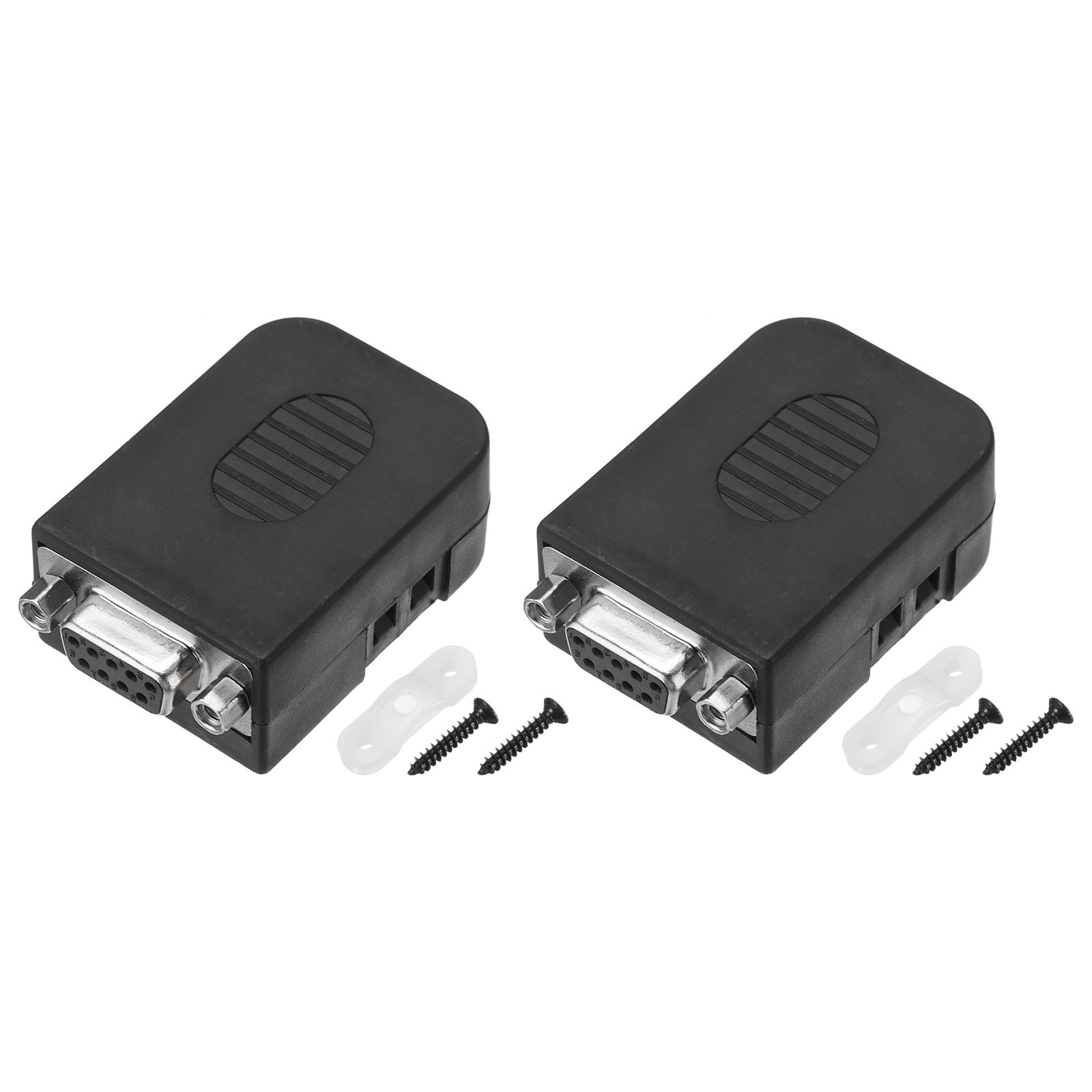 Uxcell 2pcs D-sub DB9 Breakout Board Connector 9-pin Female RS232 Serial Adapter Solderless ...