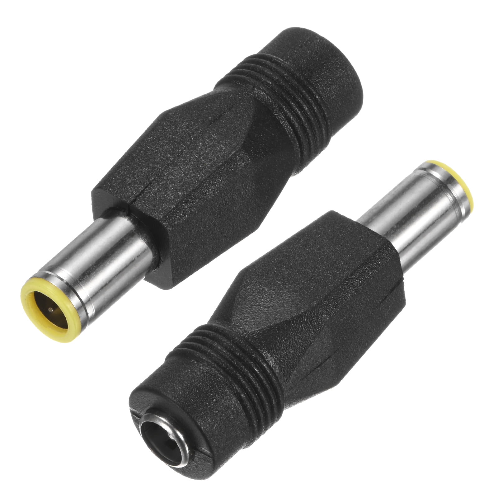 Uxcell 2pcs DC Connectors Adapter, 8mm Male to 5.5mm Female, Copper ...